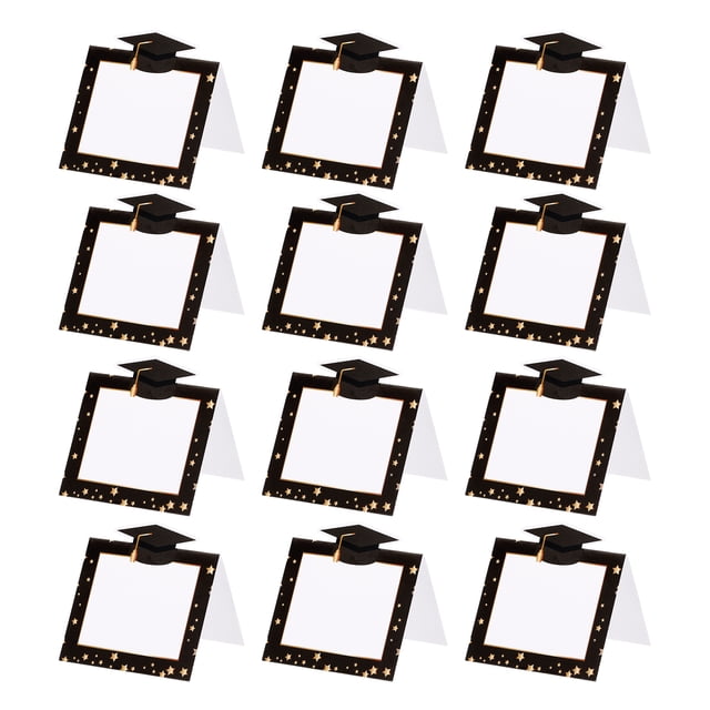 Uxcell Reserved Table Signs, Seating Name Cards Graduation Cap Tables ...
