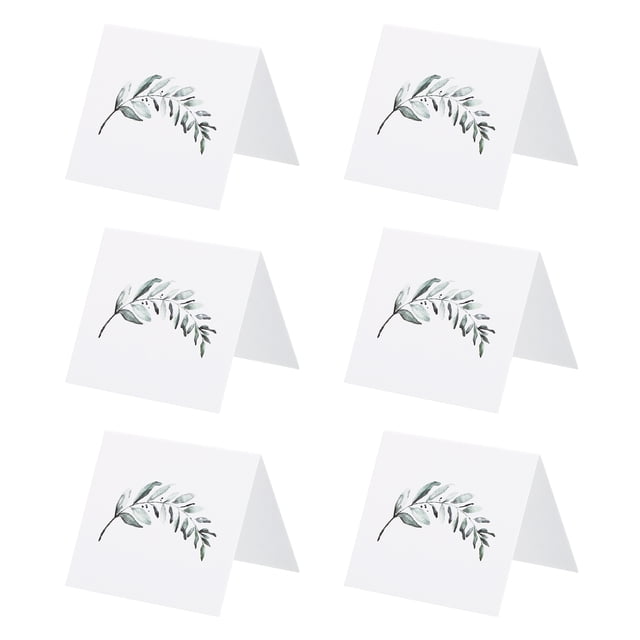 Uxcell Reserved Table Signs, Seating Name Cards Leaves Tables Tent ...