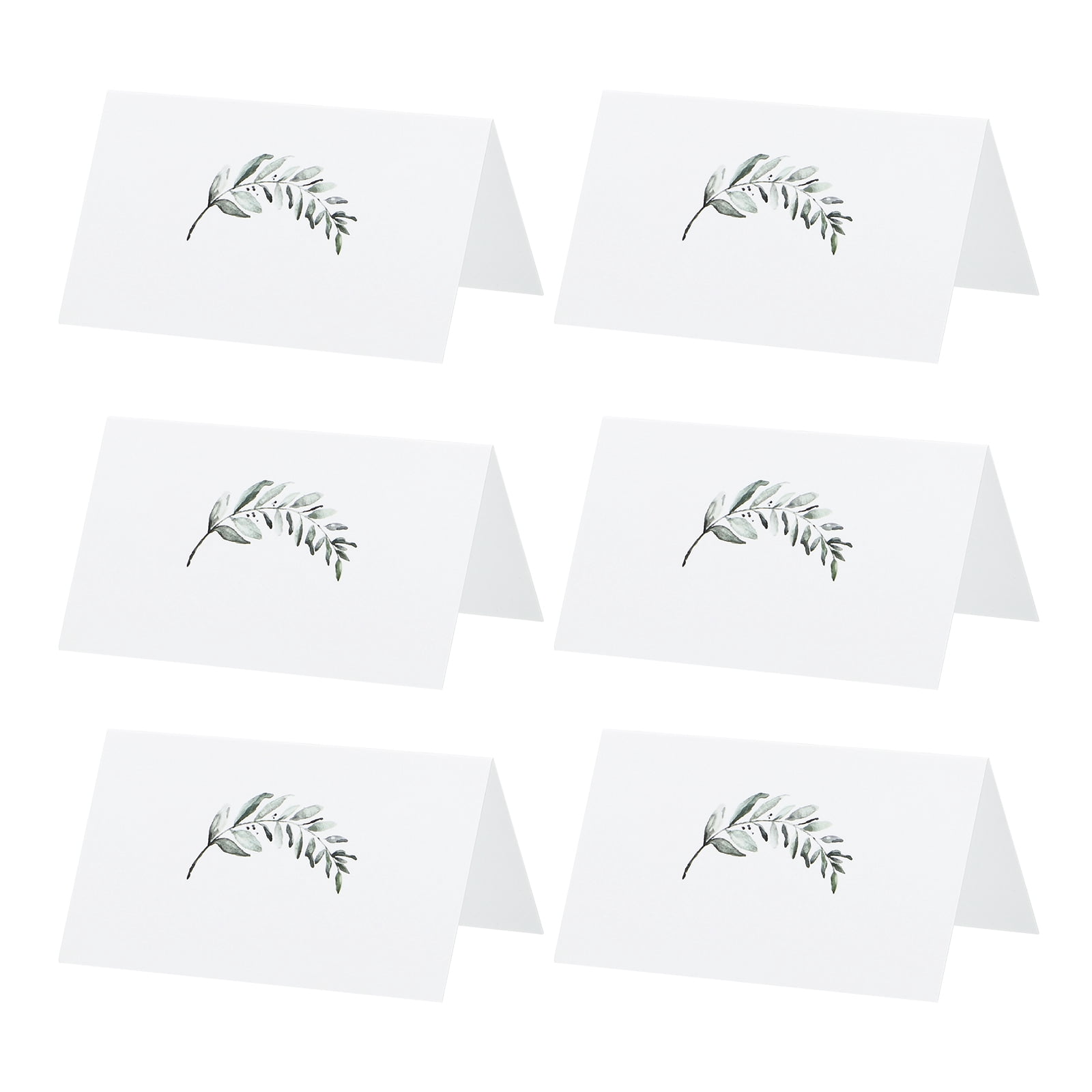 Uxcell Reserved Table Signs, Tables Tent Blank Card Leaves Tables Tent ...