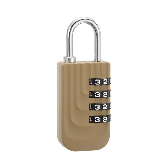 Uxcell Resettable 4 Digit Combination Lock, (73 x 28mm, Brown ...
