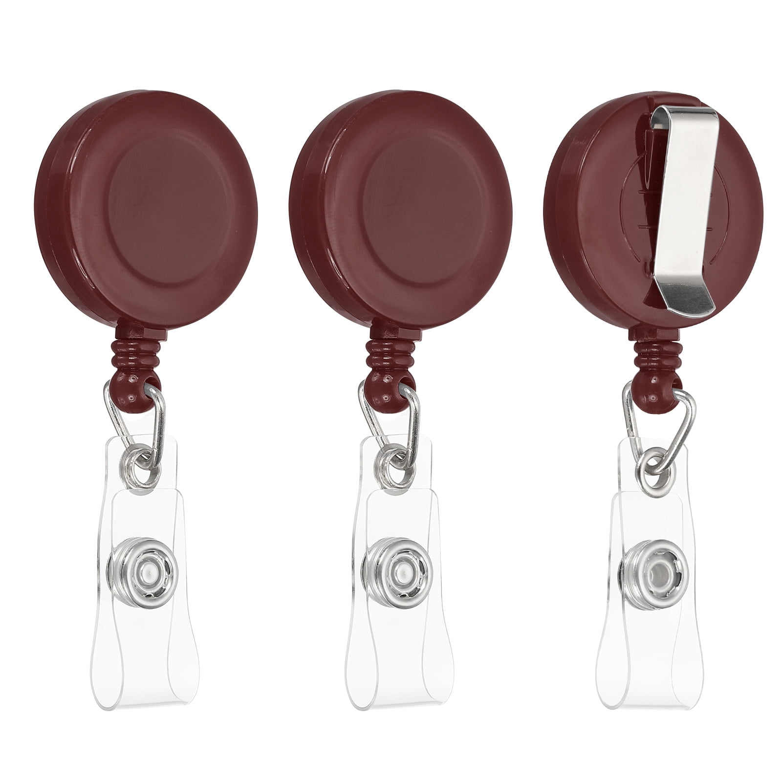 Uxcell Retractable Badge Holder Reel, ID Badge Reels with Clip and ...