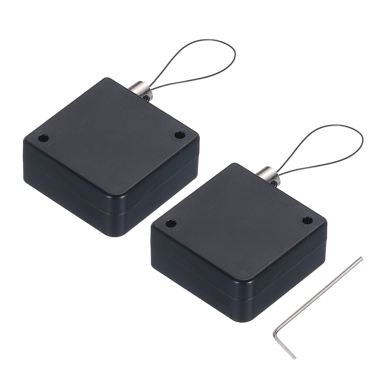 Uxcell Retractable Cable Lock with Double-Sided Adhesive Remote Lock ...