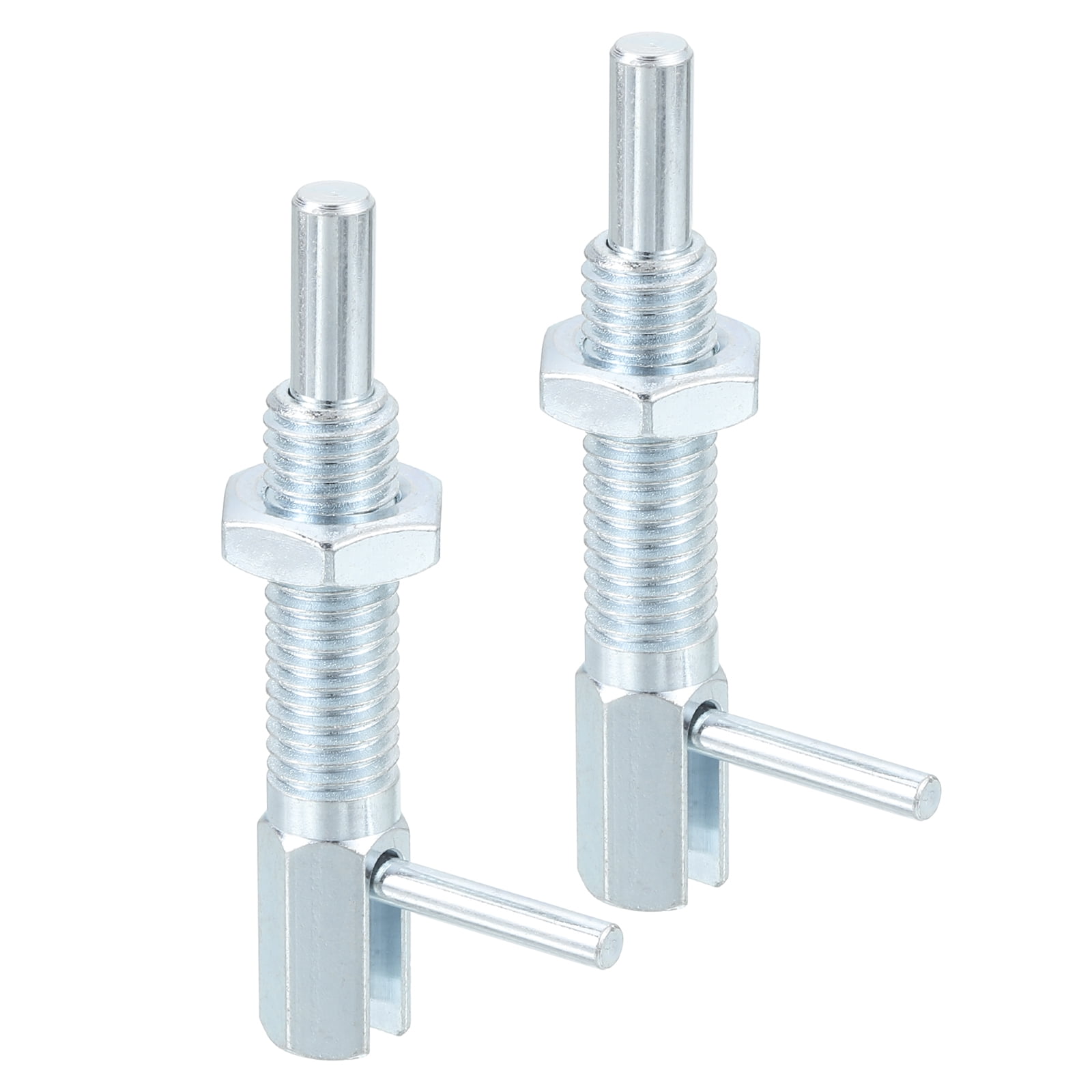 Uxcell Retractable Indexing Plunger Pin, l Spring Plunger Carbon Steel ...