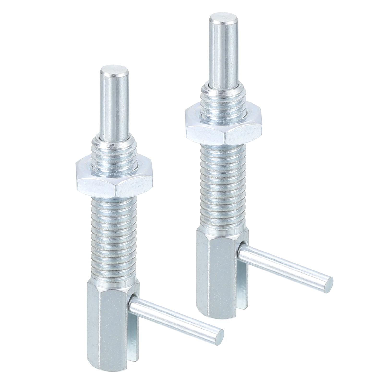 Uxcell Retractable Indexing Plunger Pin, l Spring Plunger Carbon Steel ...