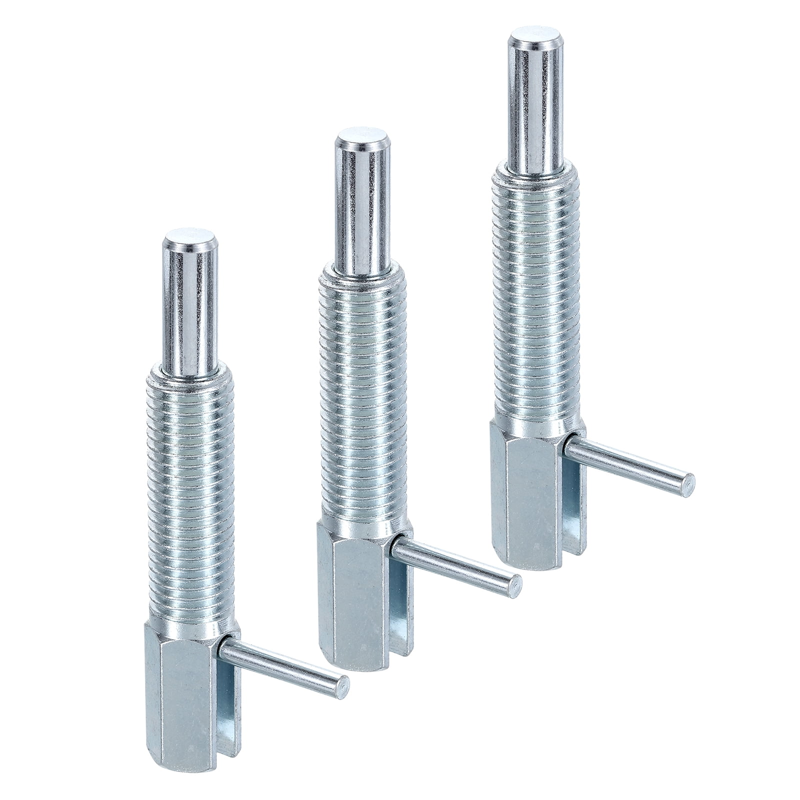 Uxcell Retractable Indexing Plunger Pin, l Spring Plunger Carbon Steel ...
