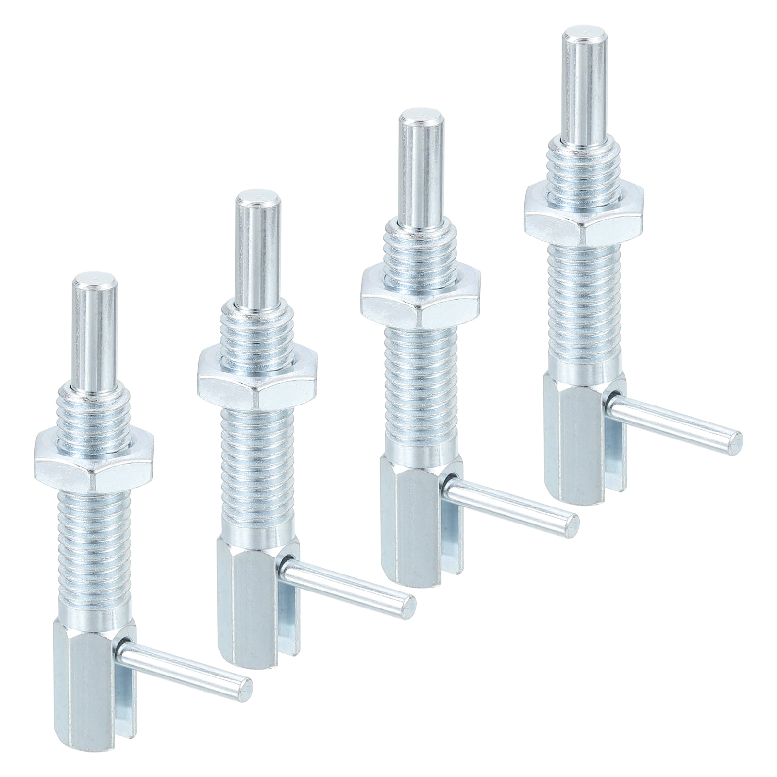 Uxcell Retractable Indexing Plunger Pin, l Spring Plunger Carbon Steel ...