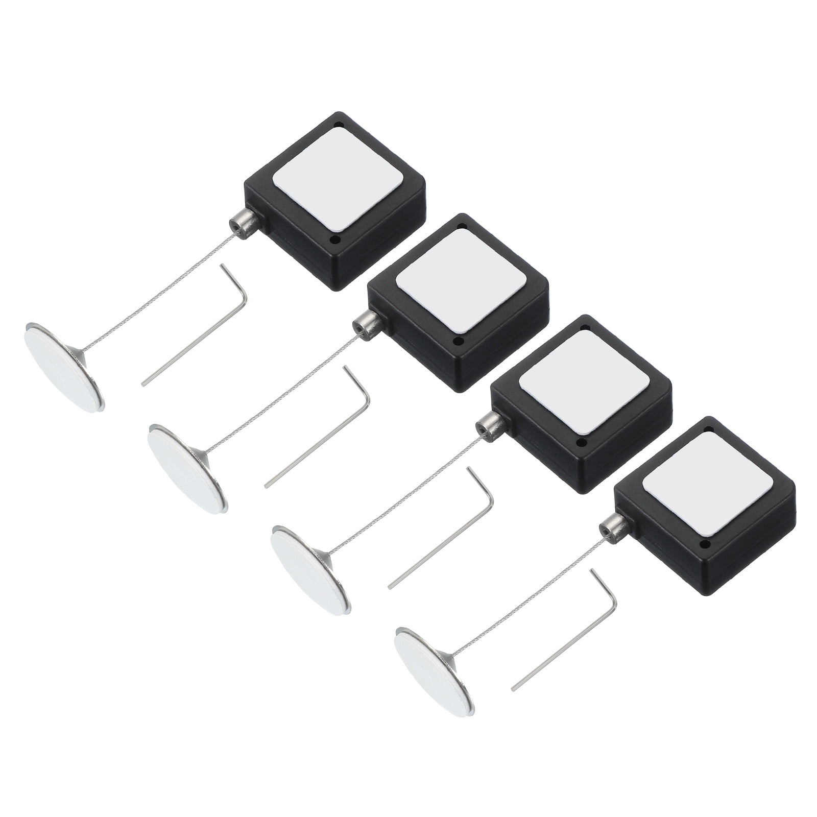 Uxcell Retractable Remote Control Tether, Security Cable Lanyard Lock ...