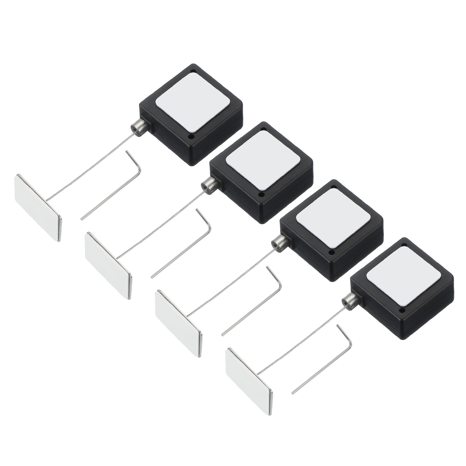 Uxcell Retractable Remote Control Tether, Square Security Cable Lanyard ...