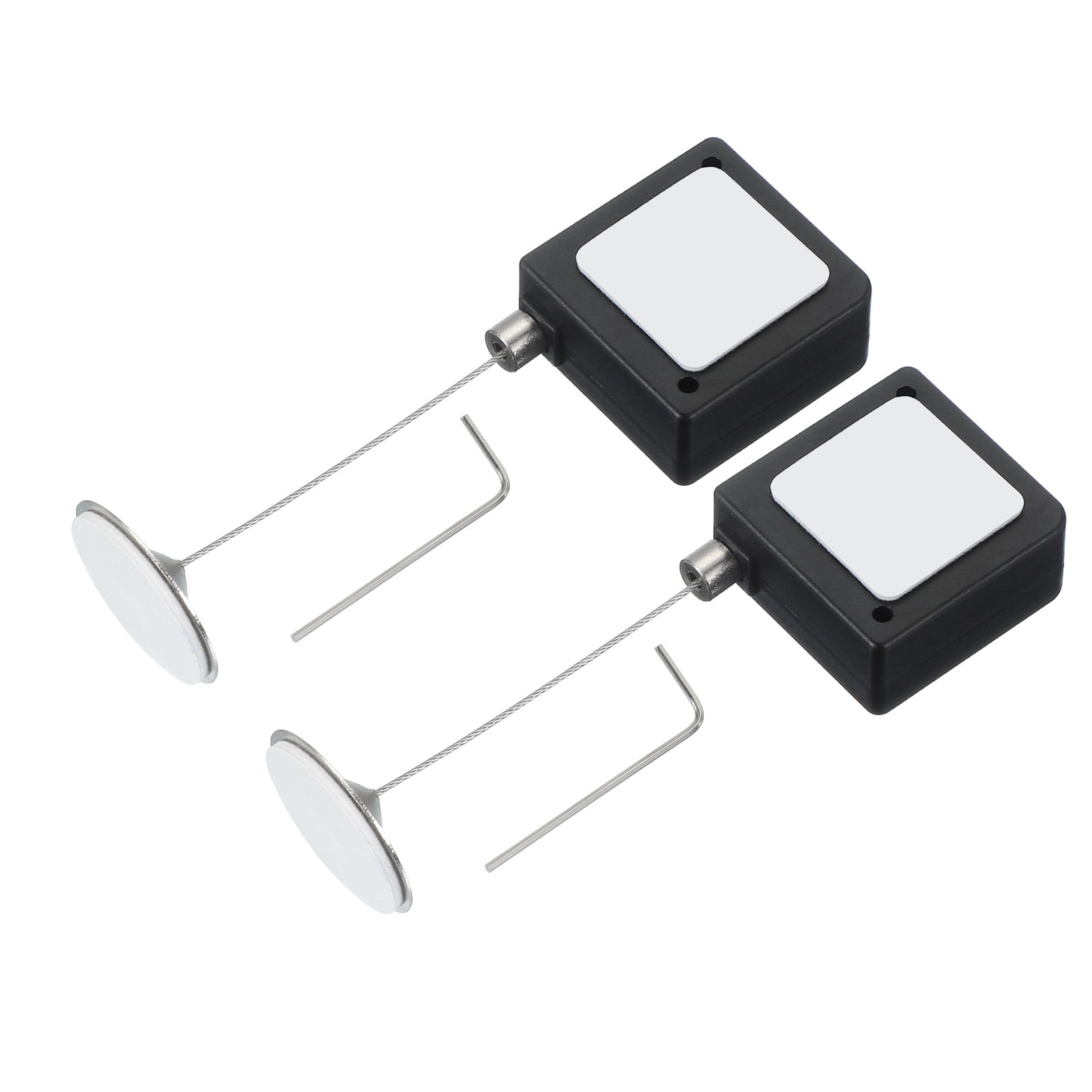 Uxcell Retractable Remote Control Tether, Square Security Cable Lanyard ...