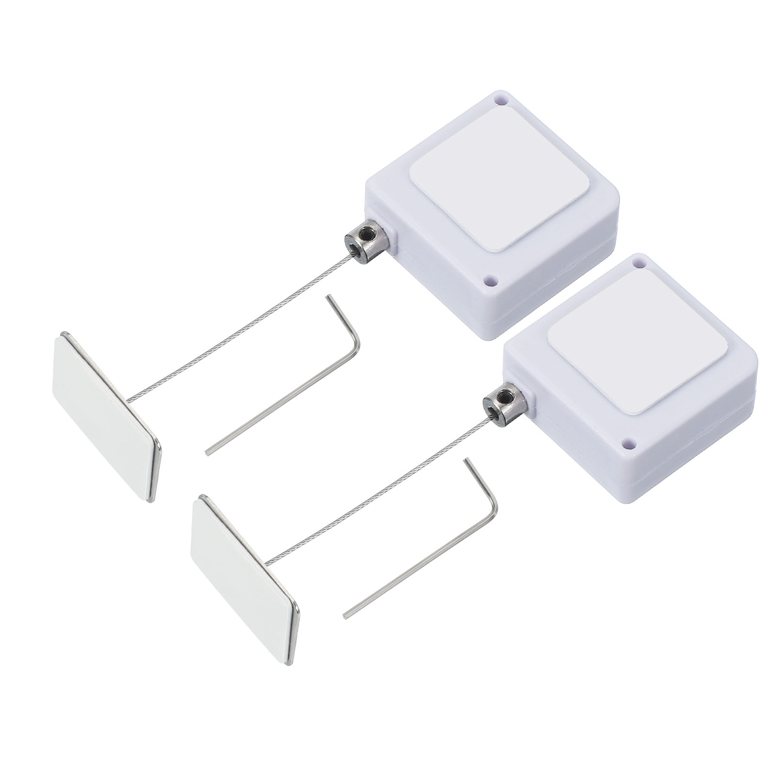 Uxcell Retractable Remote Control Tether, Square Security Cable Lanyard ...