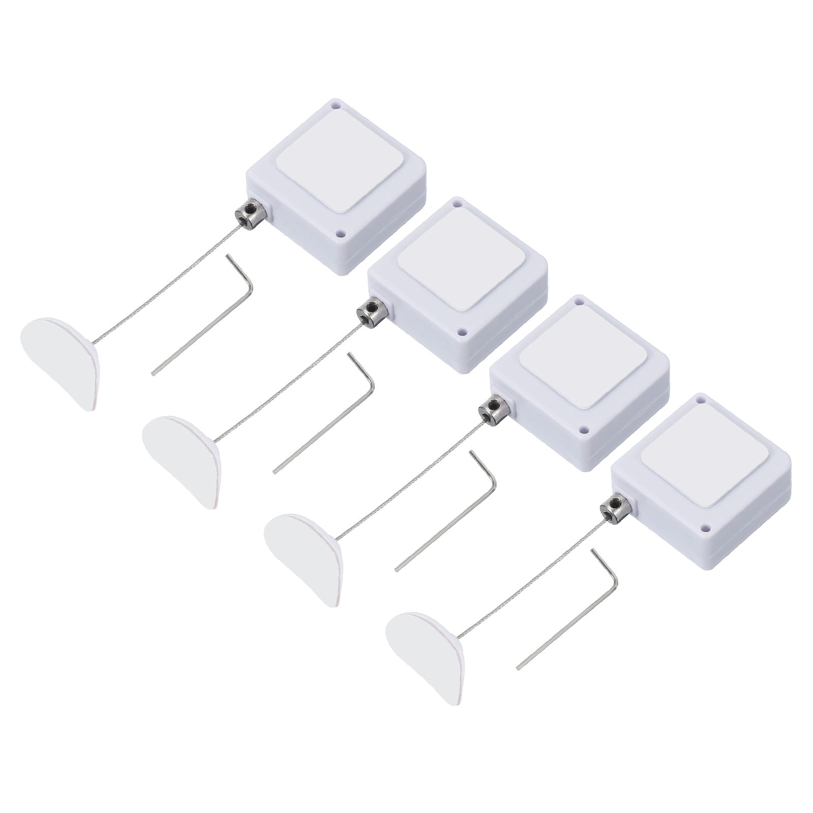 Uxcell Retractable Remote Control Tether, Square Security Cable Lanyard ...