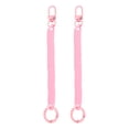 Uxcell Retractable Spiral Spring Coil Keychain Pink, 2Pcs, Anti-lost ...