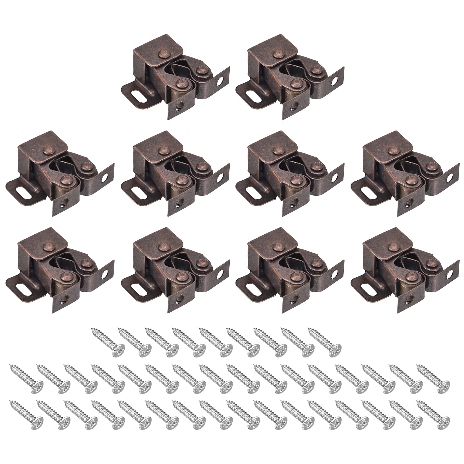 Uxcell Retro Cabinet Door Double Roller Catch Ball Latch with Prong ...