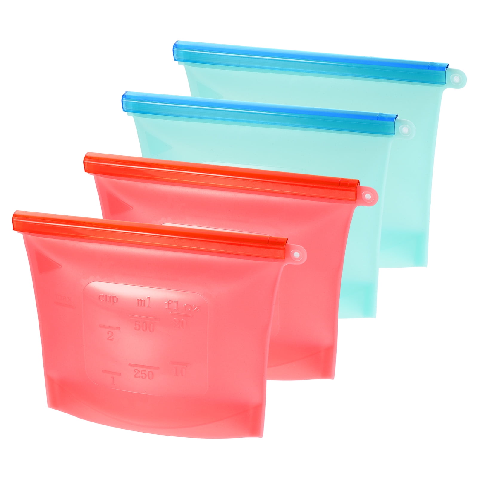 Uxcell Reusable Silicone Food Storage Bags, Half Gallon Food Containers ...