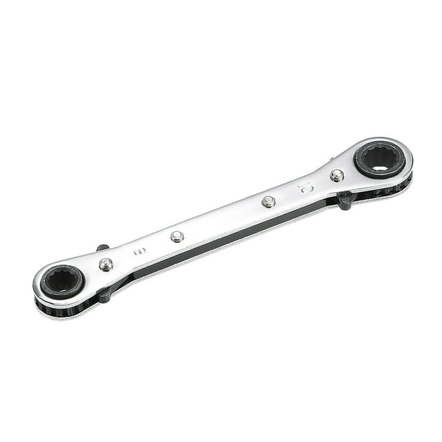 Uxcell Reversible Ratcheting Wrench, 8mm x 10mm Double Box End, CR-V ...