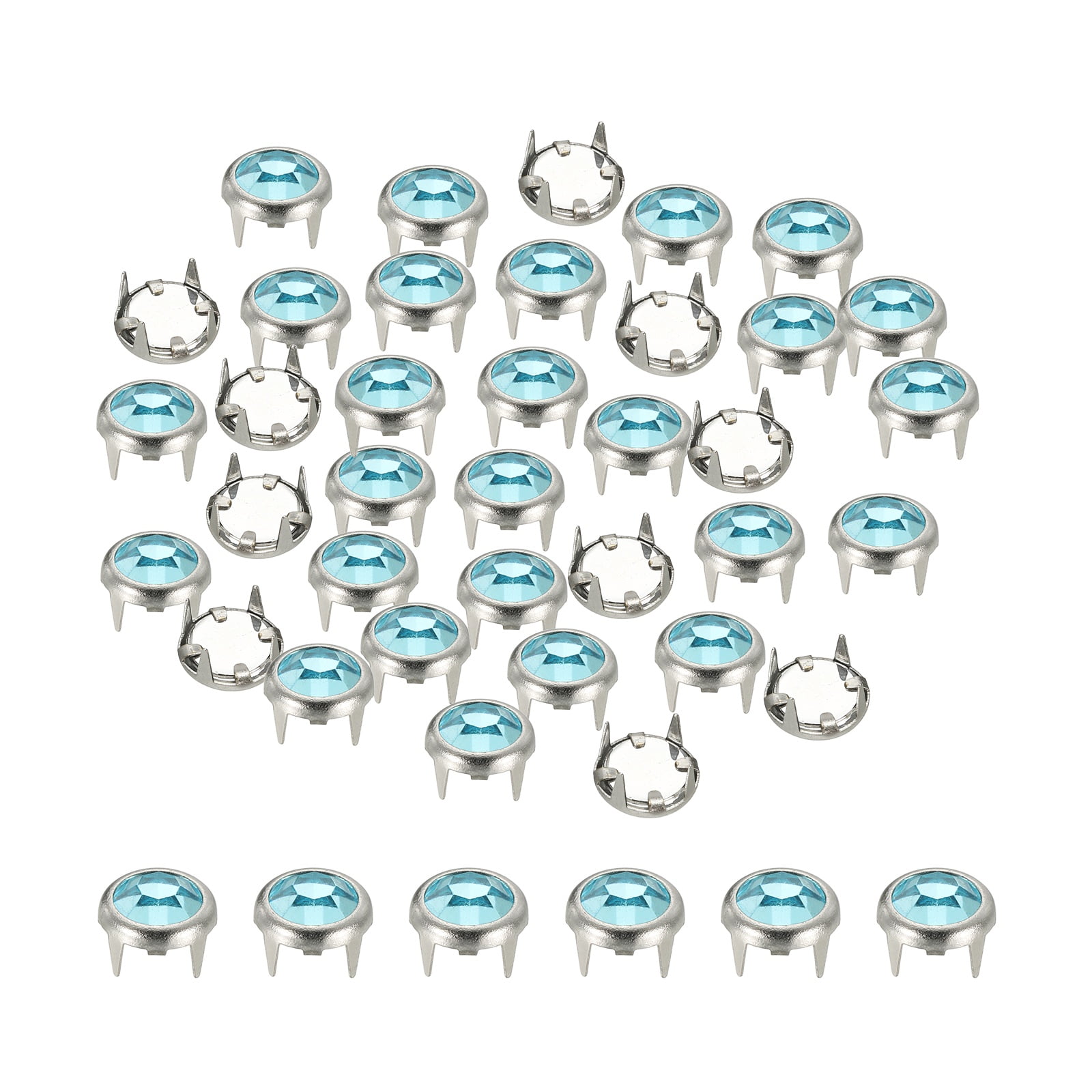 Uxcell Rhinestone Studs, Rhinestone Claw Beads Nailhead Crystal Claw ...