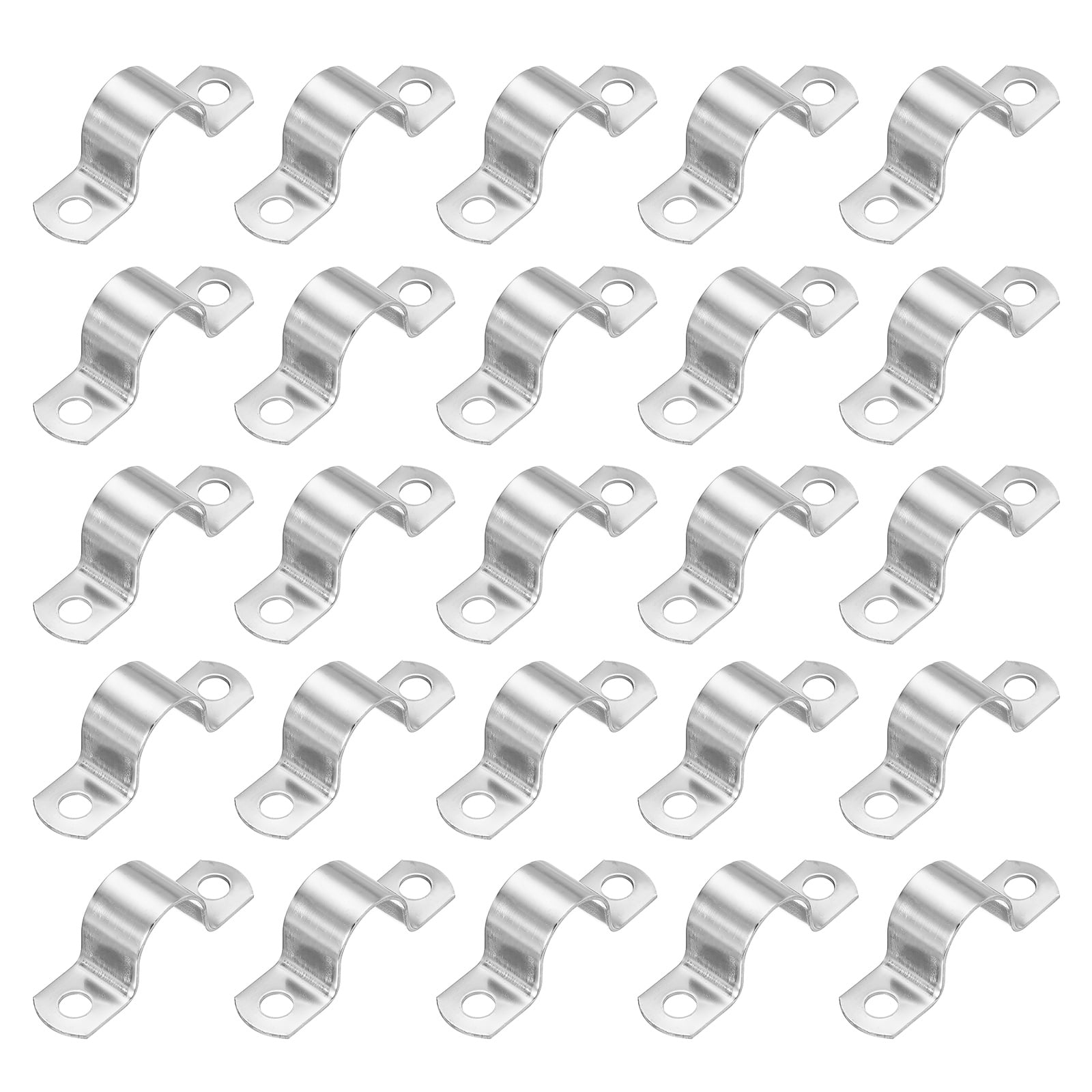 Uxcell Rigid Pipe Strap, 304 Stainless Steel Conduit Clamp 2 Hole ...