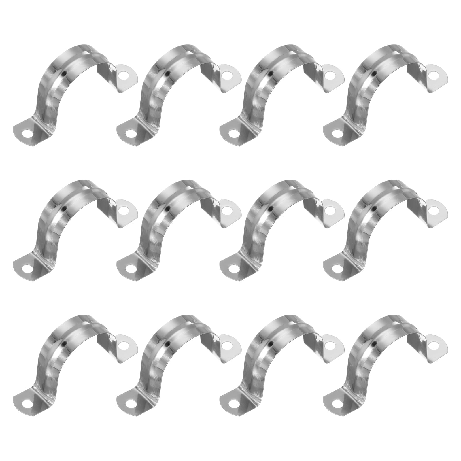 Uxcell Rigid Pipe Strap, 304 Stainless Steel Conduit Clamp 2 Hole U ...