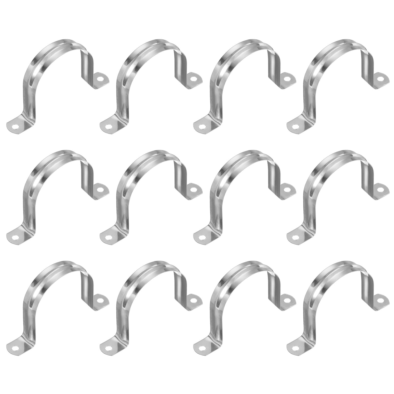 Uxcell Rigid Pipe Strap, 304 Stainless Steel Conduit Clamp 2 Hole U ...