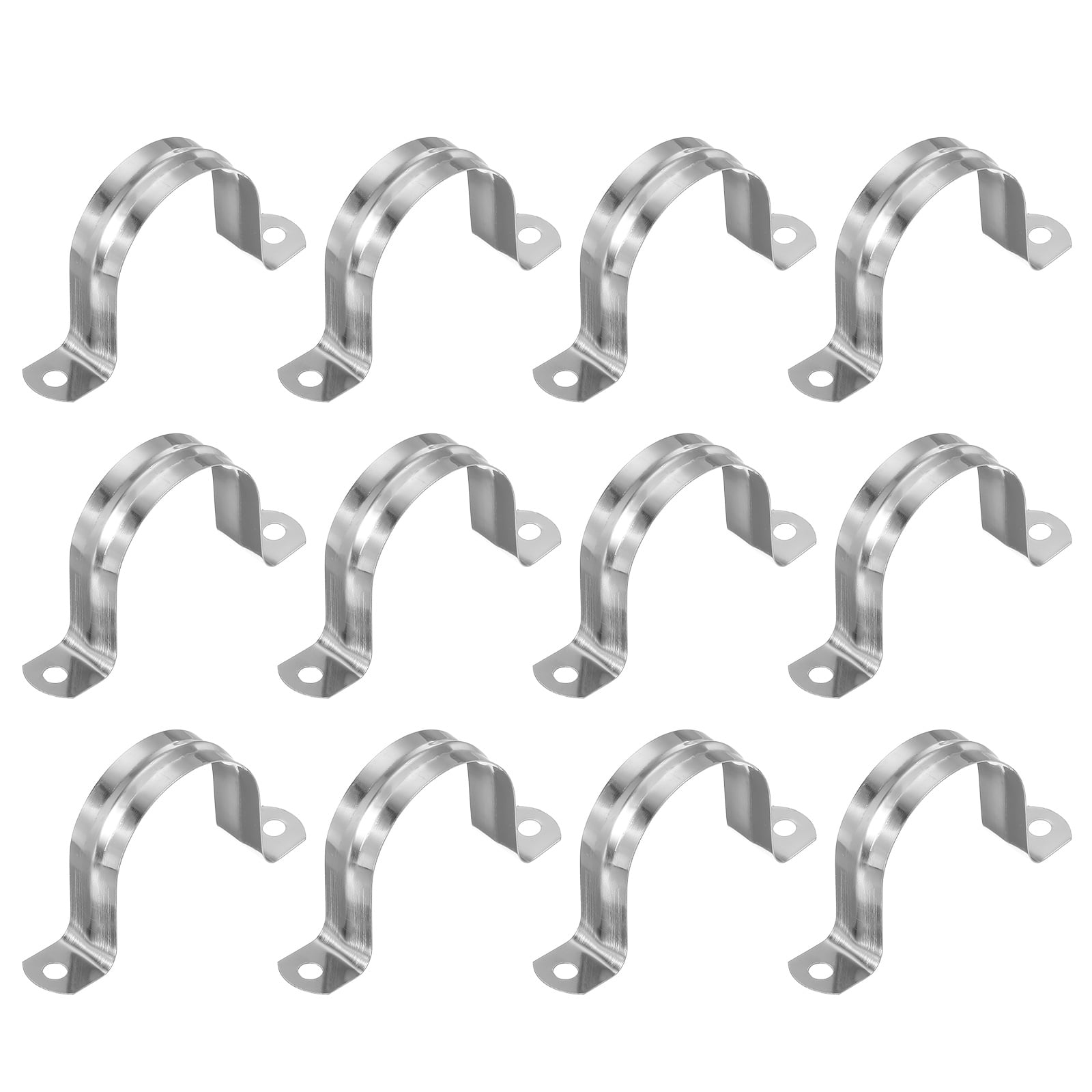 Uxcell Rigid Pipe Strap, 304 Stainless Steel Conduit Clamp 2 Hole U ...