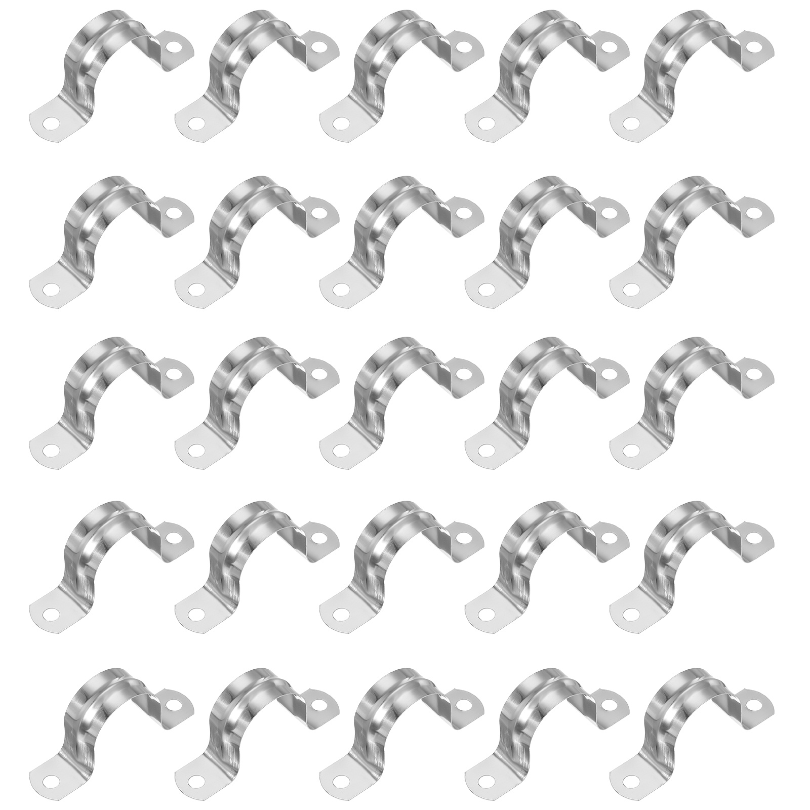 Uxcell Rigid Pipe Strap, 304 Stainless Steel Conduit Clamp 2 Hole U ...