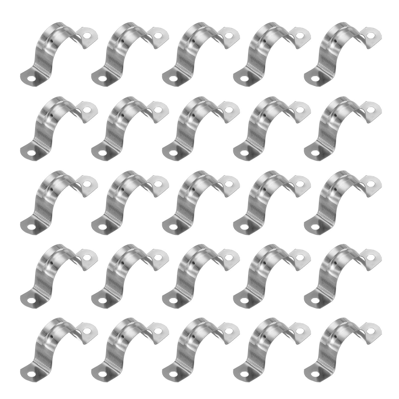 Uxcell Rigid Pipe Strap, 304 Stainless Steel Conduit Clamp 2 Hole U ...
