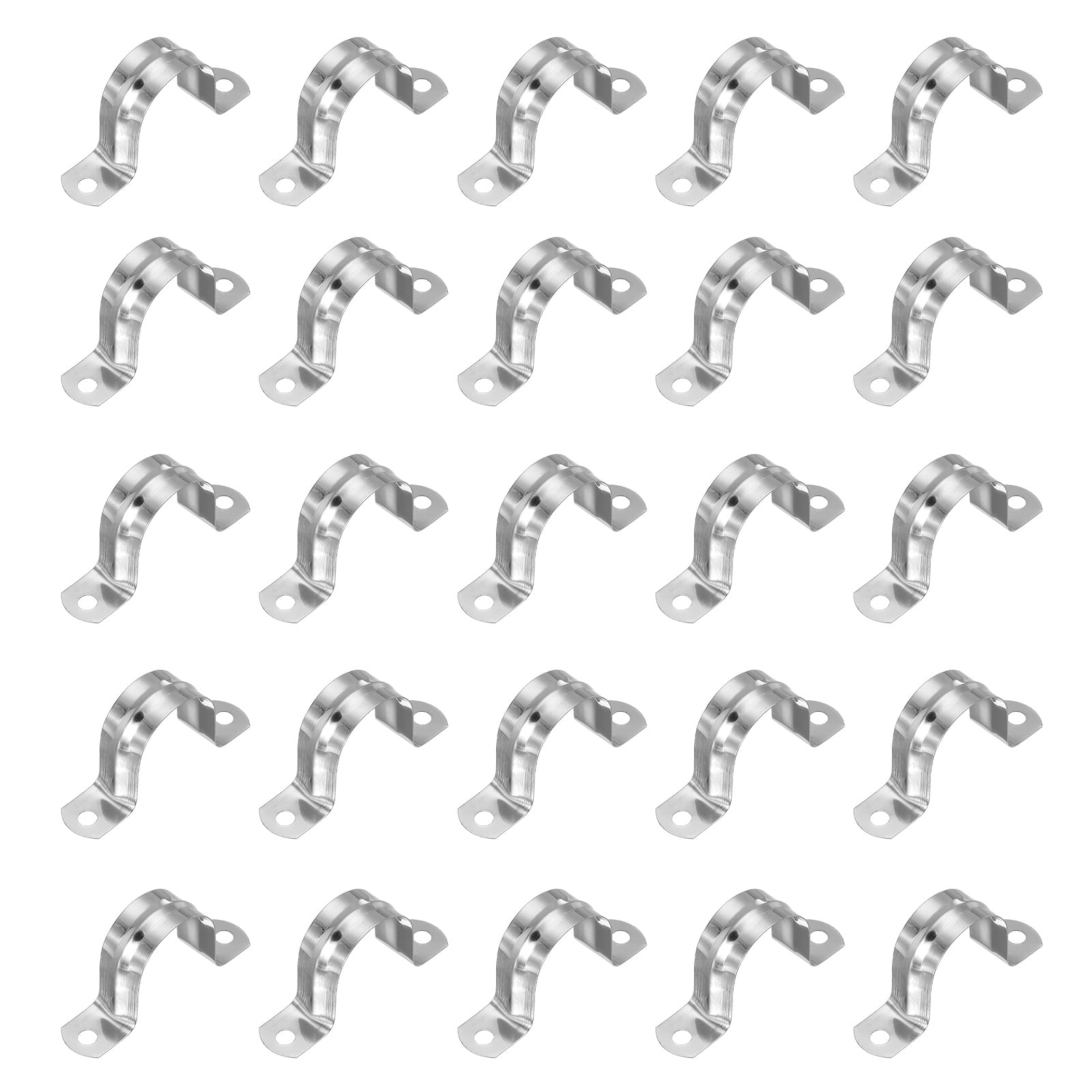 Uxcell Rigid Pipe Strap, 304 Stainless Steel Conduit Clamp 2 Hole U ...