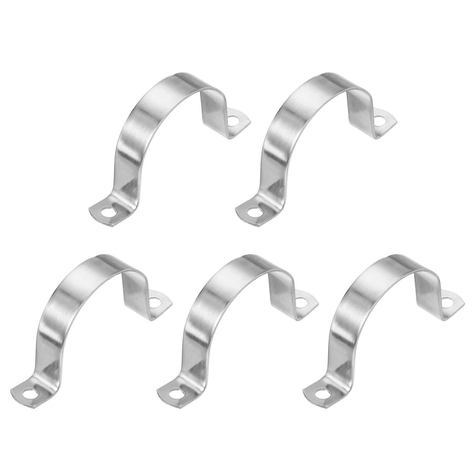 Uxcell Rigid Pipe Strap, 304 Stainless Steel Conduit Clamp 2 Holes ...