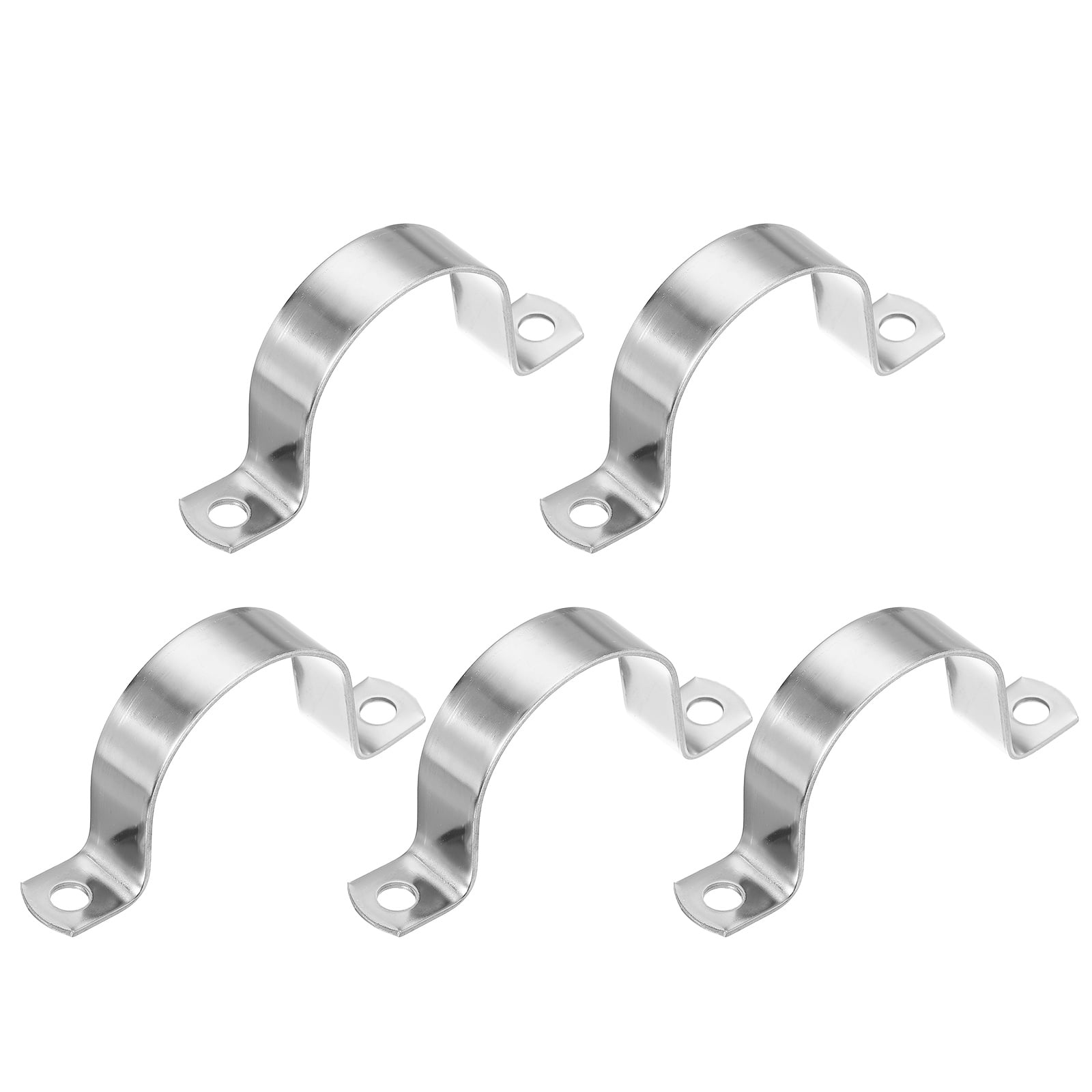 Uxcell Rigid Pipe Strap, 304 Stainless Steel Conduit Clamp 2 Holes ...