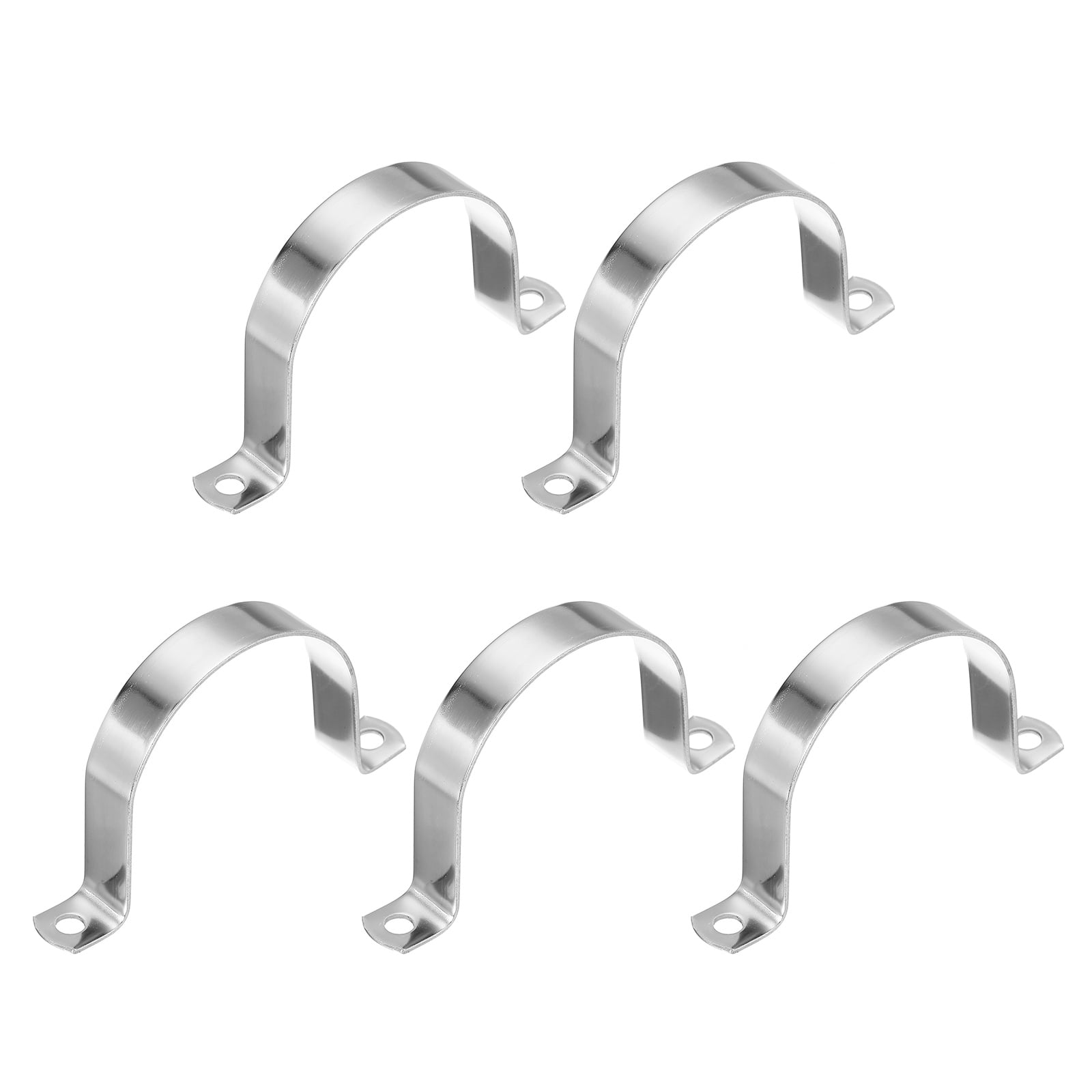 Uxcell Rigid Pipe Strap, 304 Stainless Steel Conduit Clamp 2 Holes ...