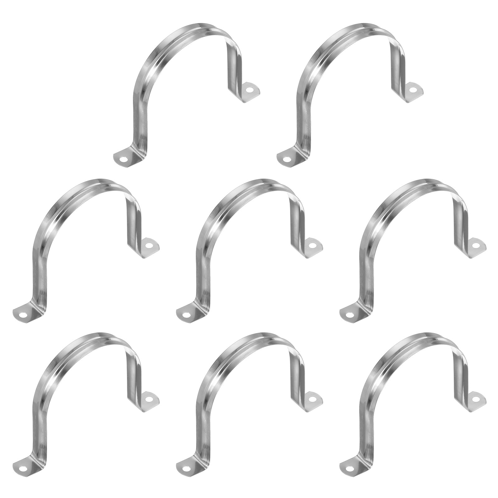 Uxcell Rigid Pipe Strap, 304 Stainless Steels Conduit Clamp 2 Hole U ...