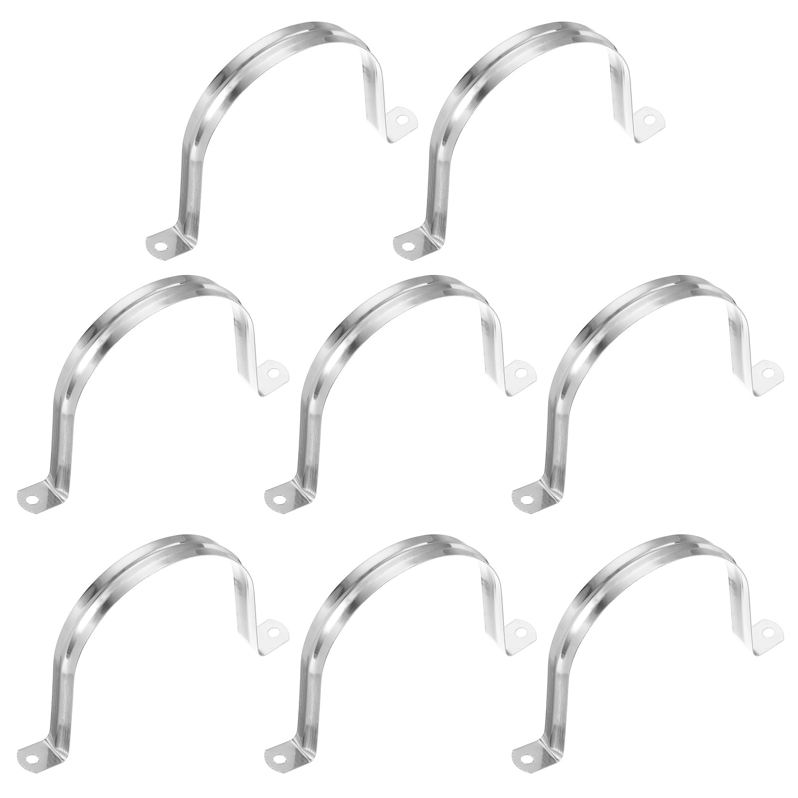 Uxcell Rigid Pipe Strap, 304 Stainless Steels Conduit Clamp 2 Hole U ...
