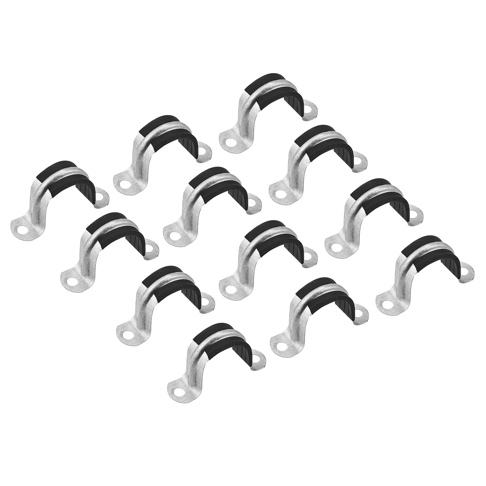 Uxcell Rigid Pipe Strap, 32mm(1 1/4") Carbon Steel U Bracket Tension ...