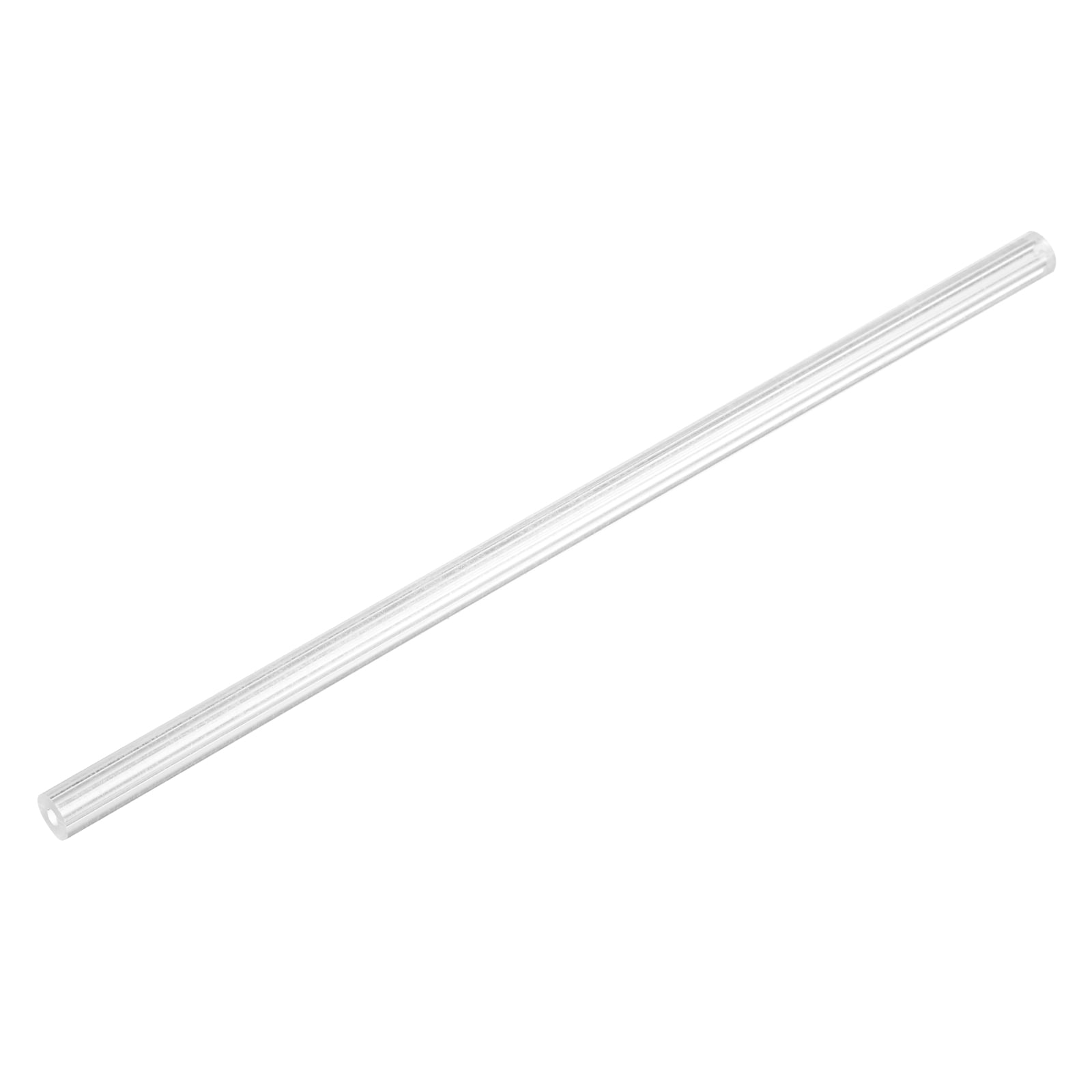 Uxcell Rigid Round Clear Tubing 2mm(1/16") ID x 6mm(1/4") OD x 0.5Ft ...