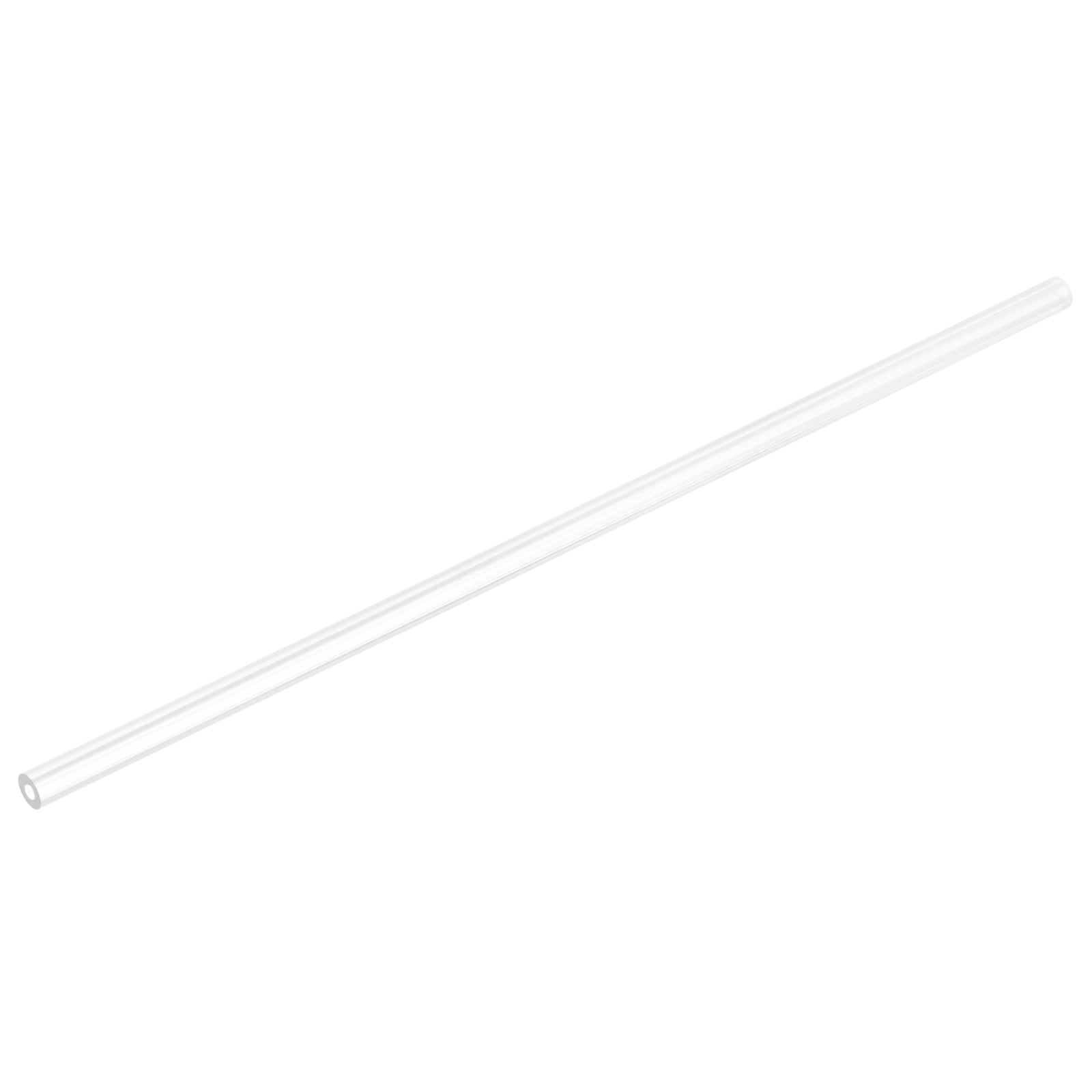 Uxcell Rigid Round Clear Tubing 4mm(3/16") ID x 7mm(1/4") OD x 0.8Ft ...