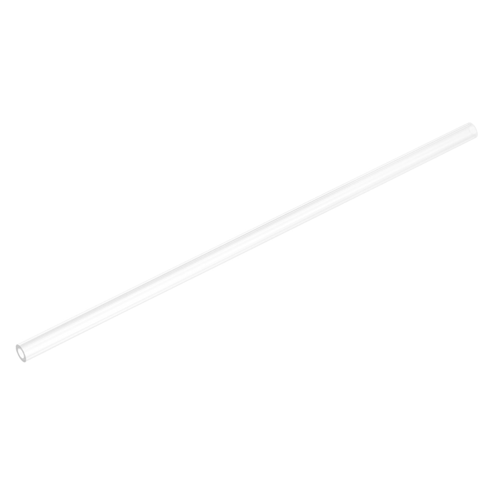 Uxcell Rigid Round Clear Tubing 4mm(3/16") ID x 8mm(5/16") OD x 0.8Ft ...