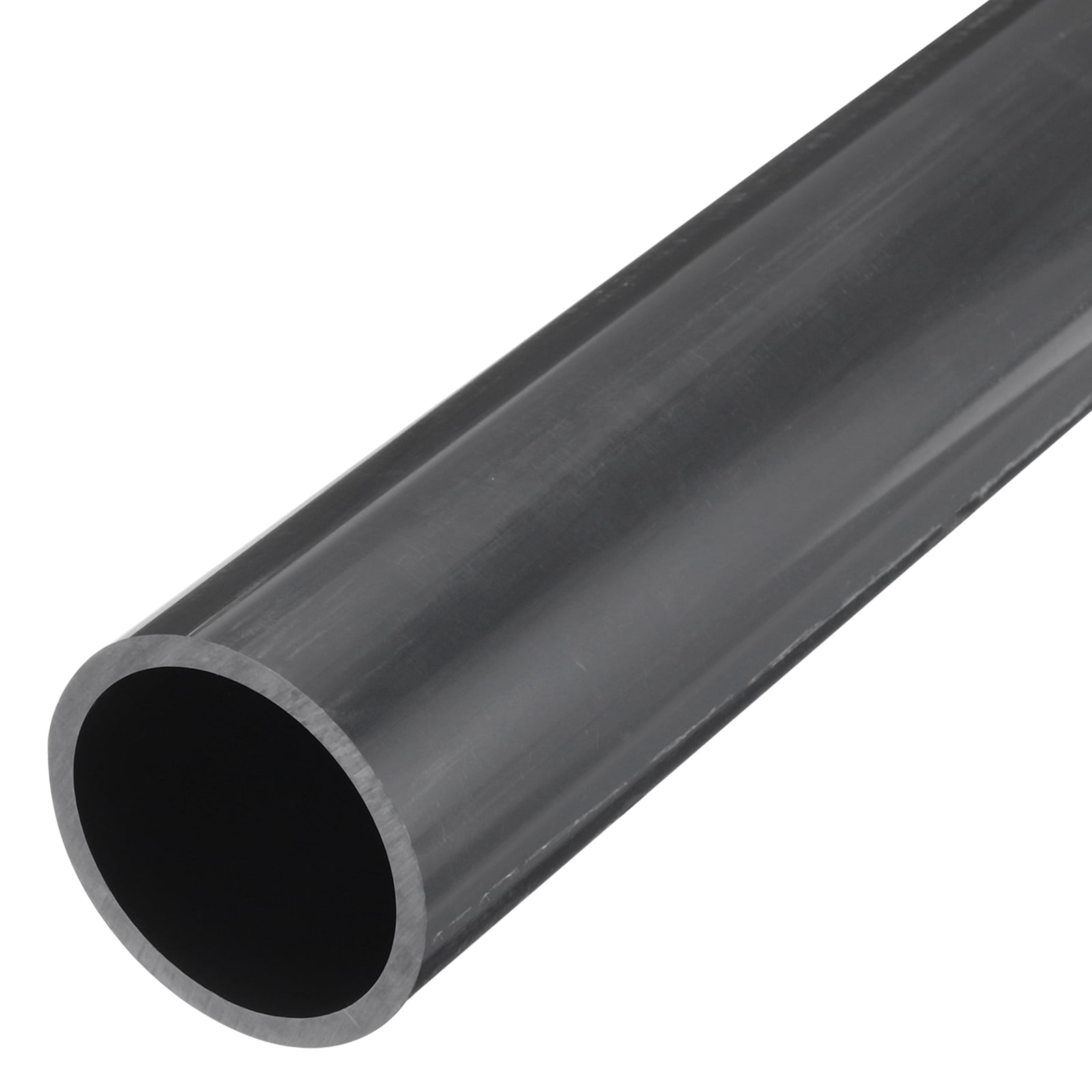 Uxcell Rigid Round Pipe Dark Grey High Impact for Water Pipe 2.11 x 2. ...