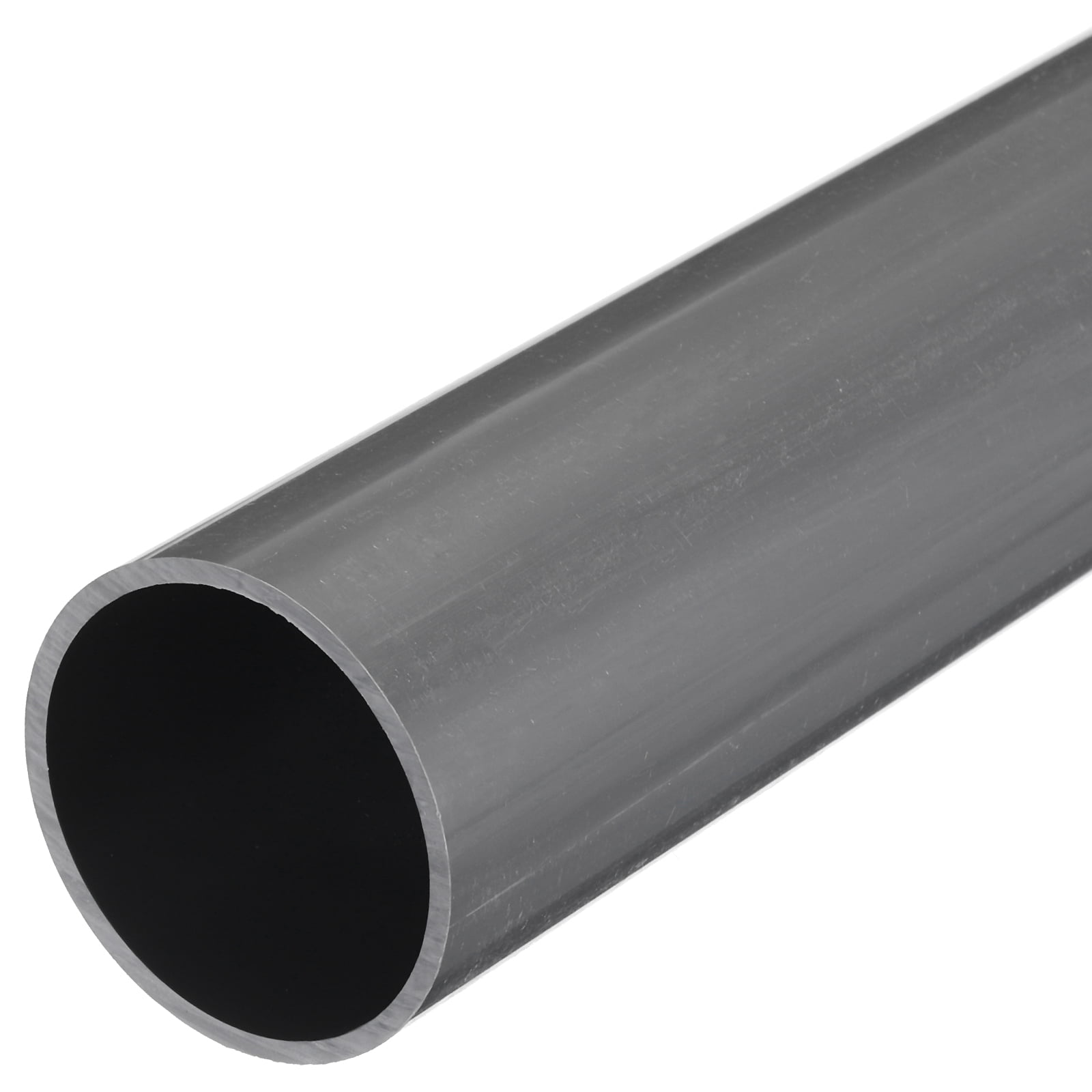 Uxcell Rigid Round Pipe Light Grey High Impact for Water Pipe 2.24 x 2. ...