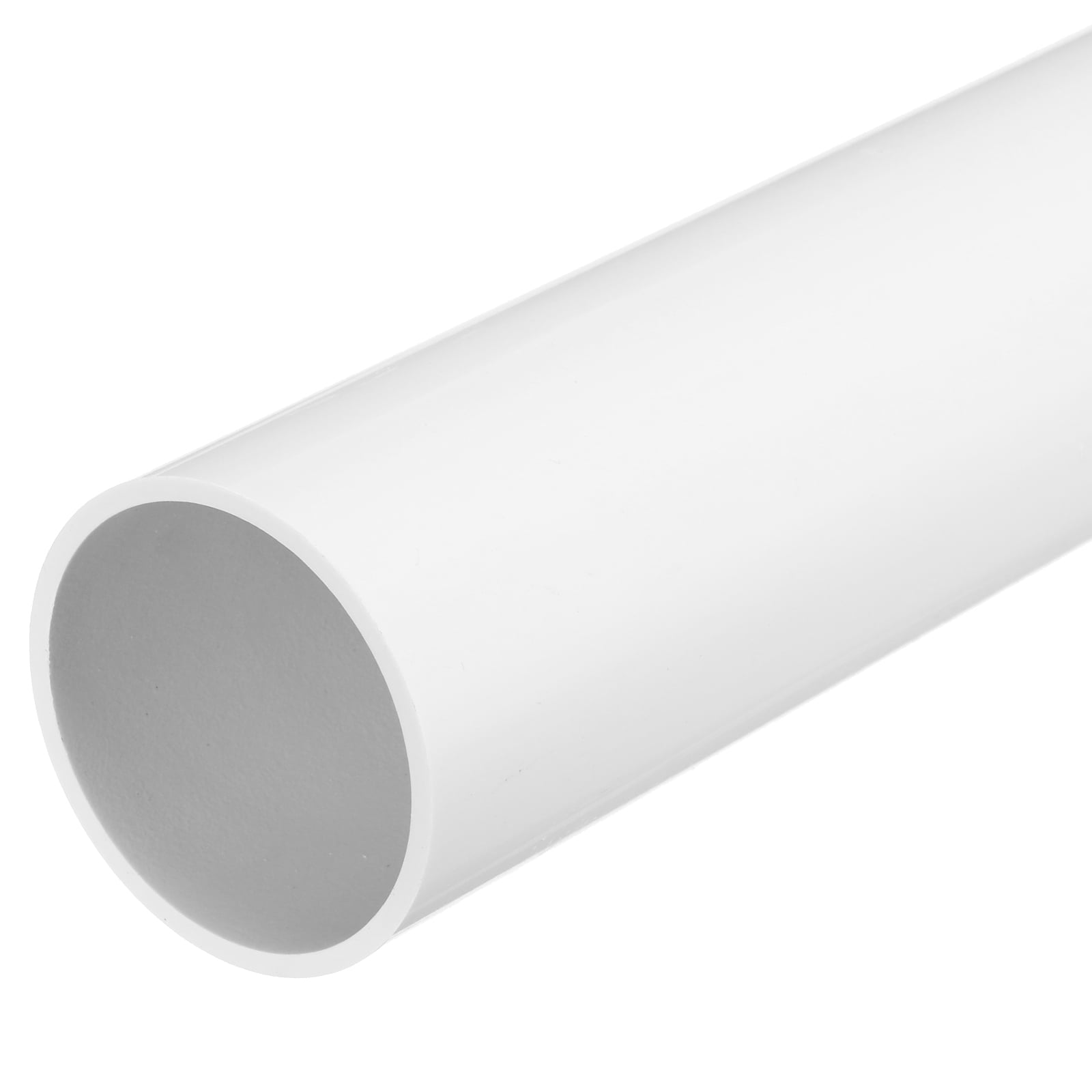 Uxcell Rigid Round Pipe White High Impact for Water Pipe 2.24 x 2.48 ...