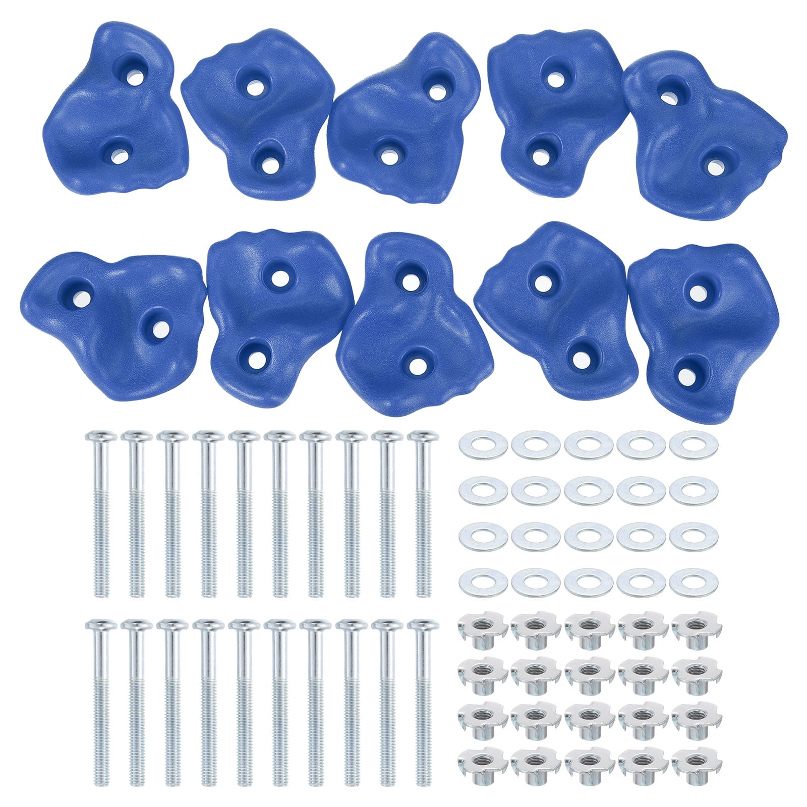 Rock Climbing Holds, 10 Pcs Large Climbing Rock Wall Grips with Double ...