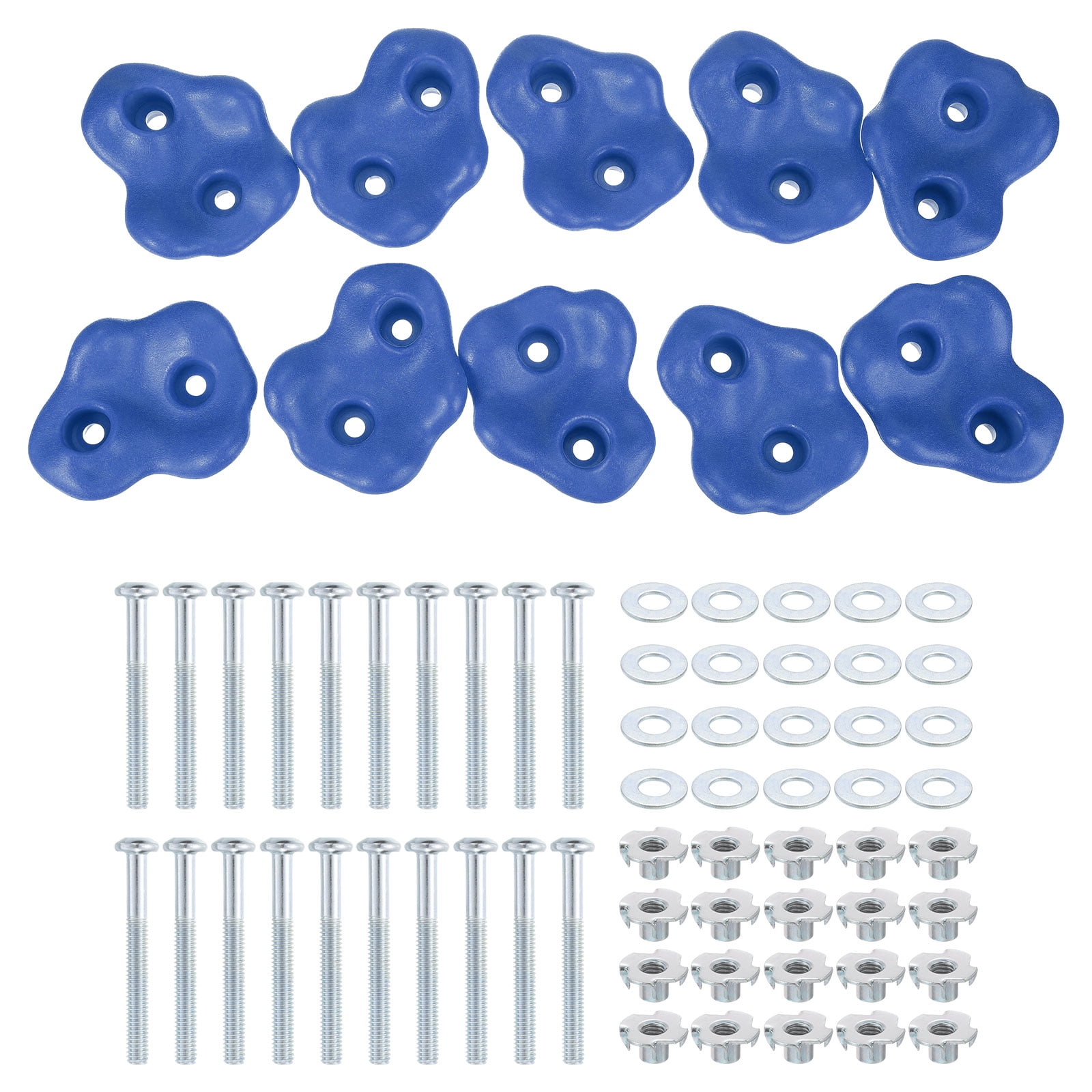 Rock Climbing Holds, 10 Pcs Large Climbing Rock Wall Grips with Double ...
