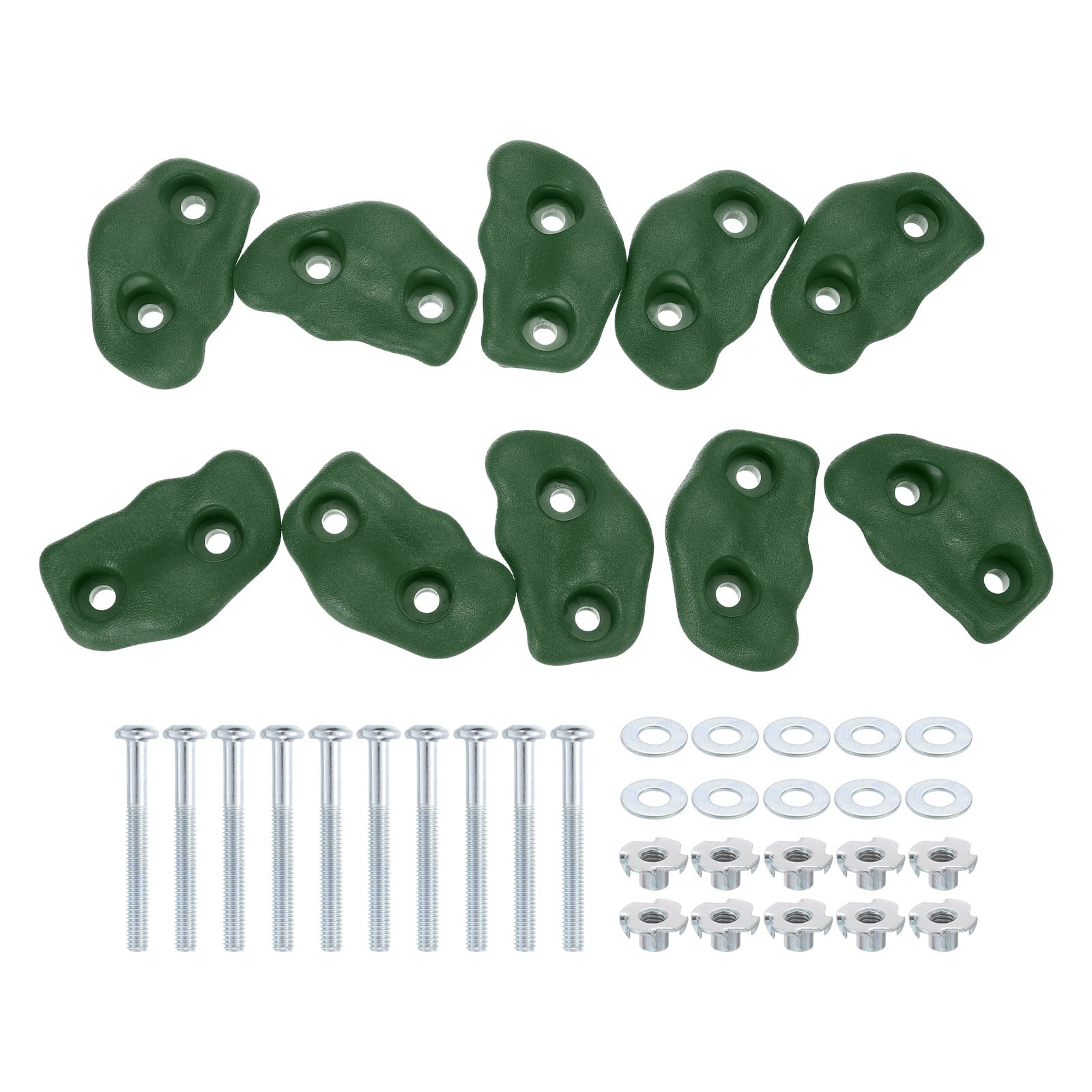 Rock Climbing Holds, 10 Pcs Small Climbing Rock Wall Grips with Double ...