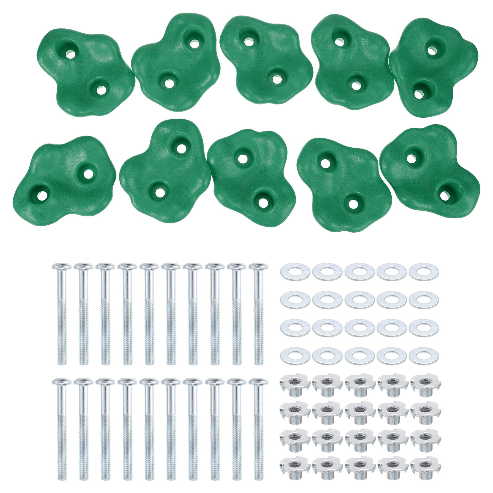 Rock Climbing Holds, 10 Pcs Large Climbing Rock Wall Grips with Double ...