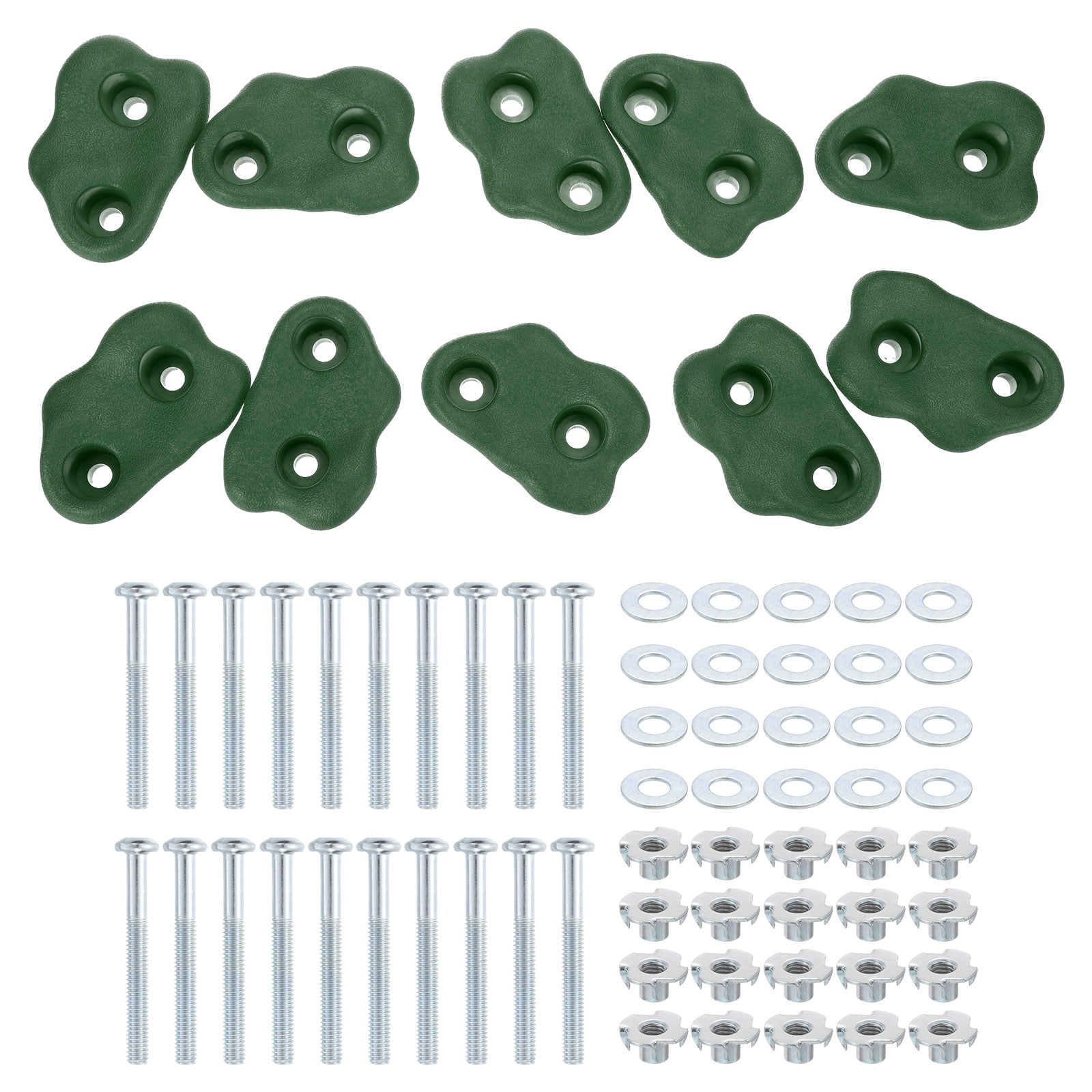 Rock Climbing Holds, 10 Pcs Small Climbing Rock Wall Grips with Double ...