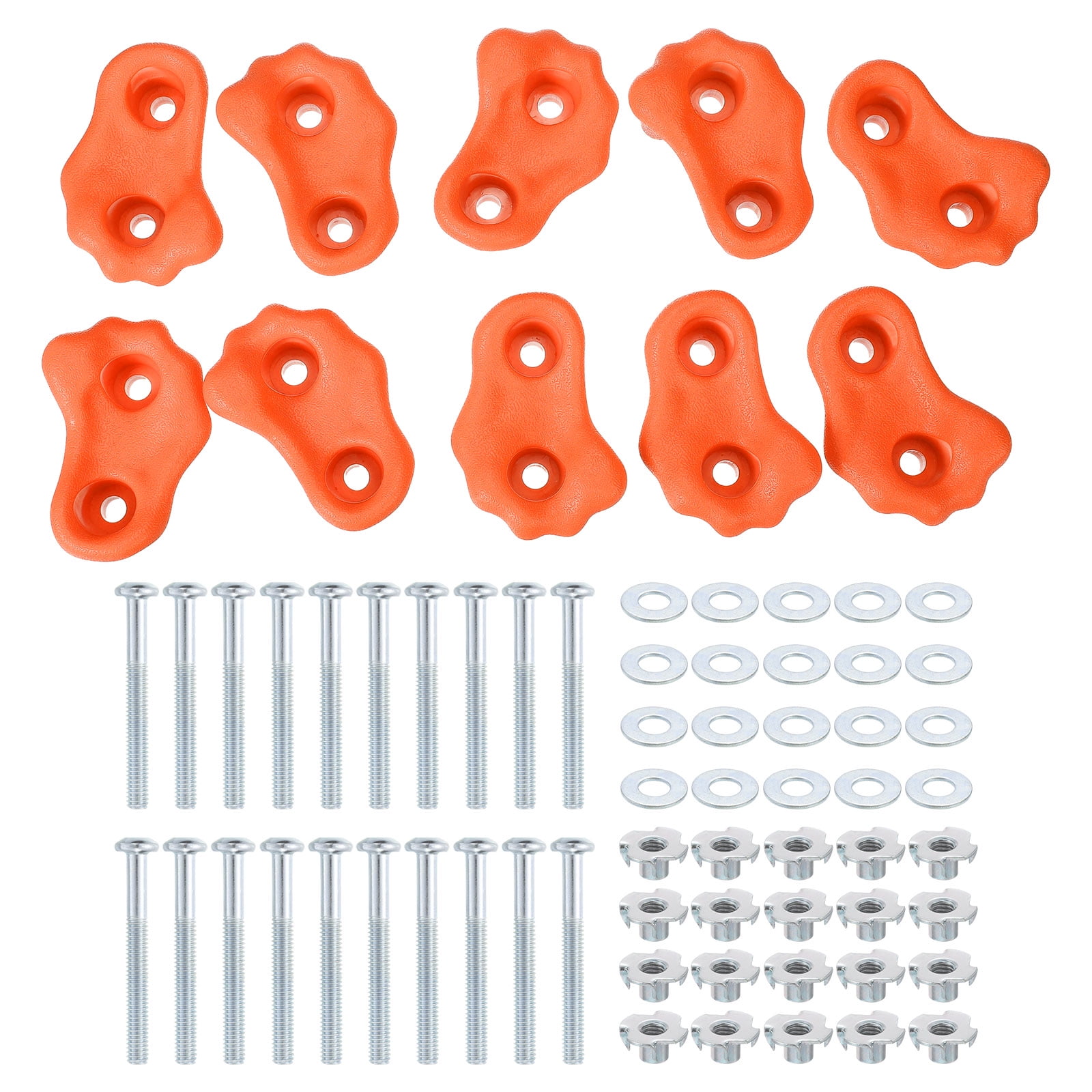 Rock Climbing Holds, 10 Pcs Small Climbing Rock Wall Grips with Double ...