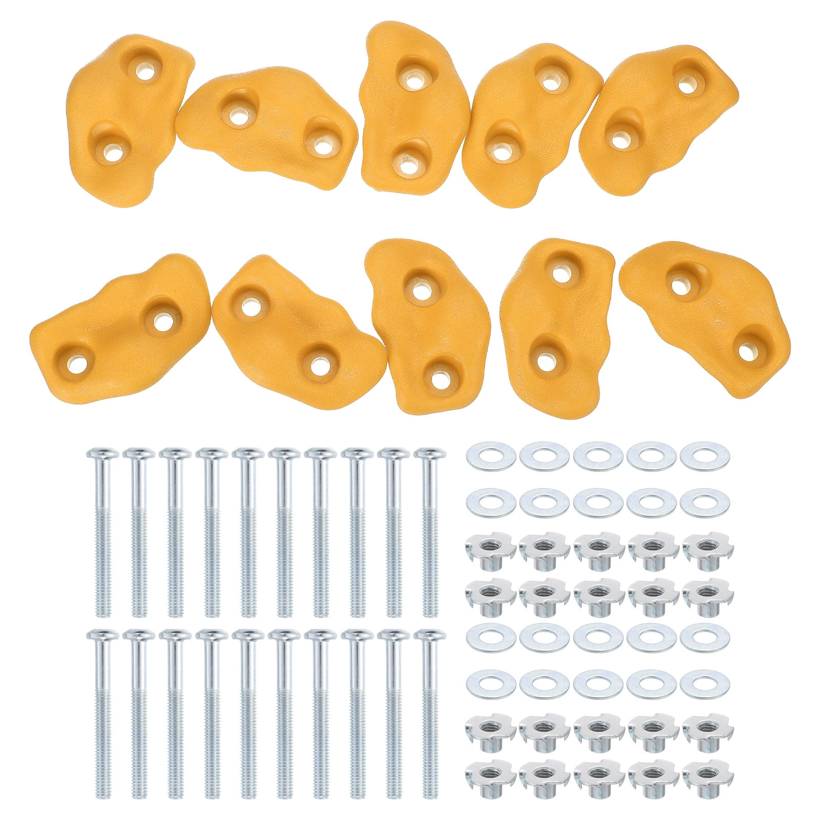 Rock Climbing Holds, 10 Pcs Small Climbing Rock Wall Grips with Double ...