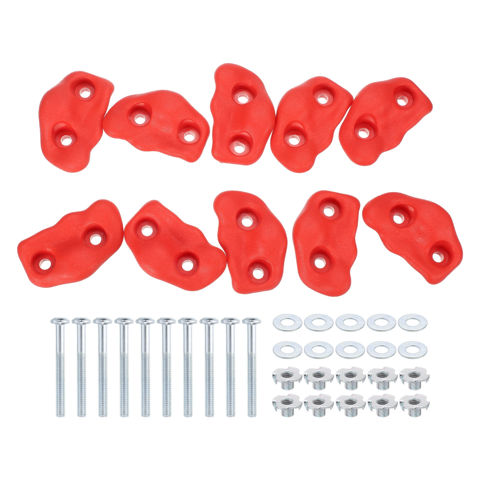 Rock Climbing Holds, 10 Pcs Small Climbing Rock Wall Grips with Double ...