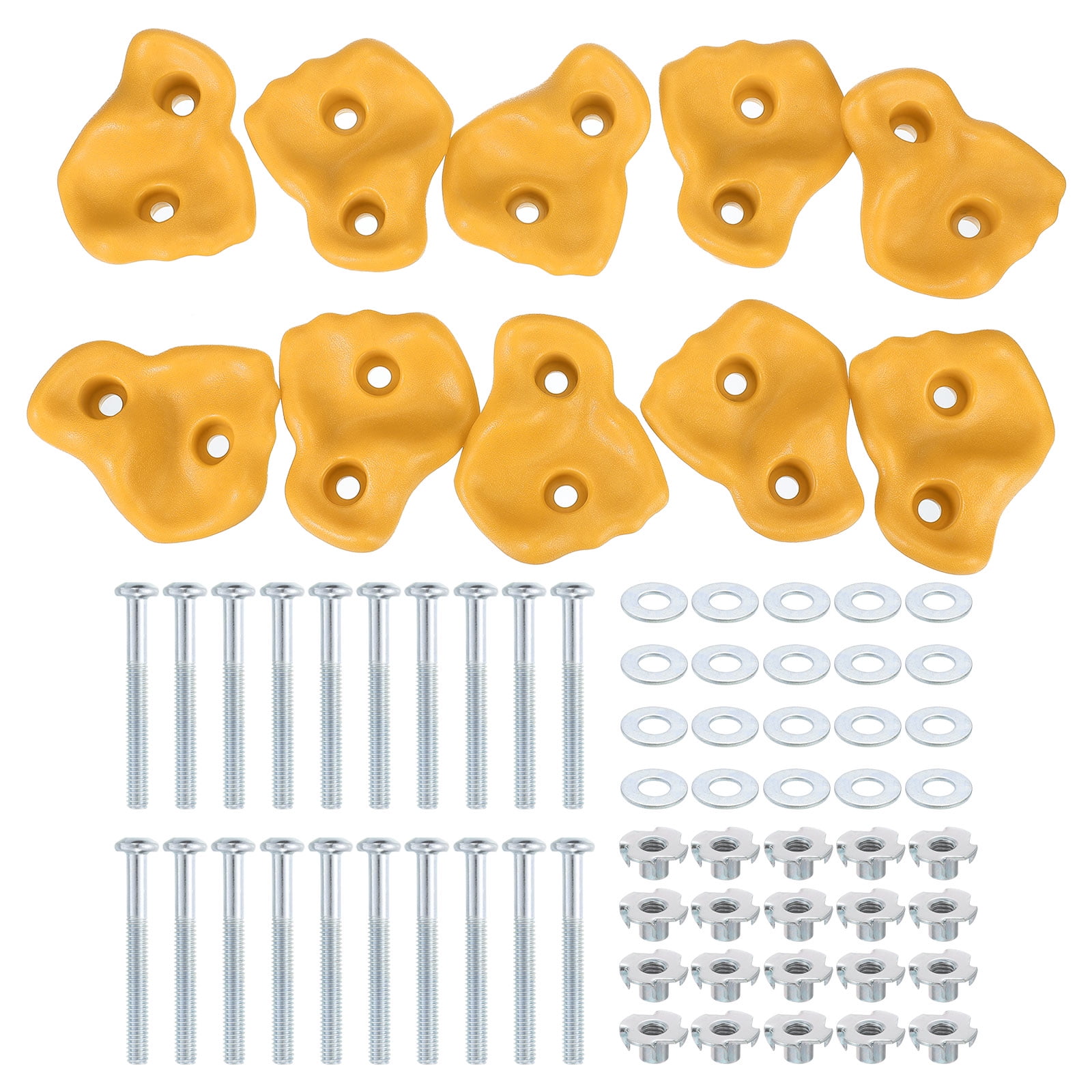 Rock Climbing Holds, 10 Pcs Large Climbing Rock Wall Grips with Double ...