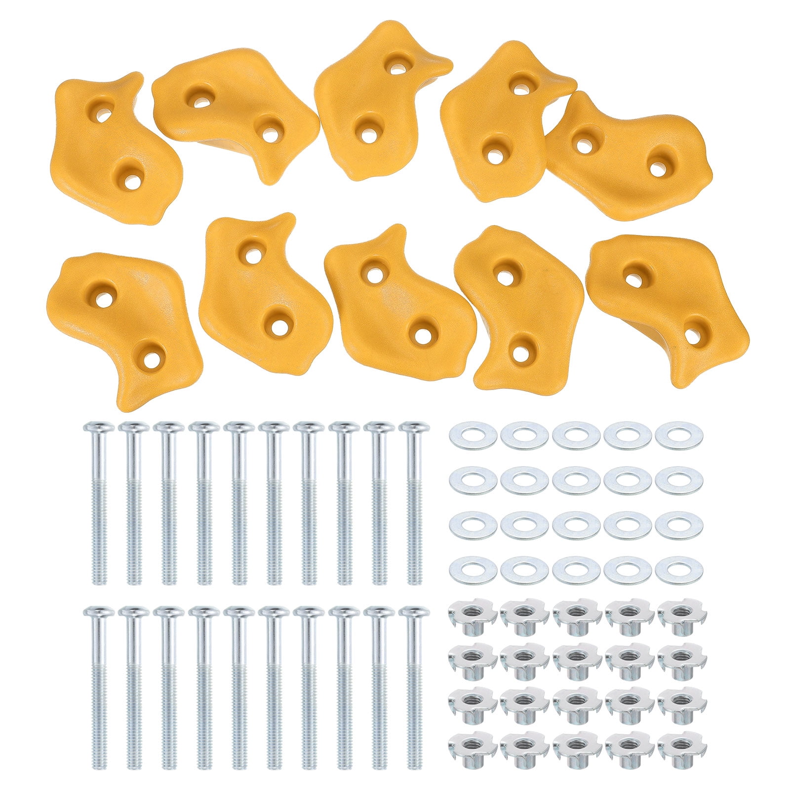Rock Climbing Holds, 10 Pcs Large Climbing Rock Wall Grips with Double ...