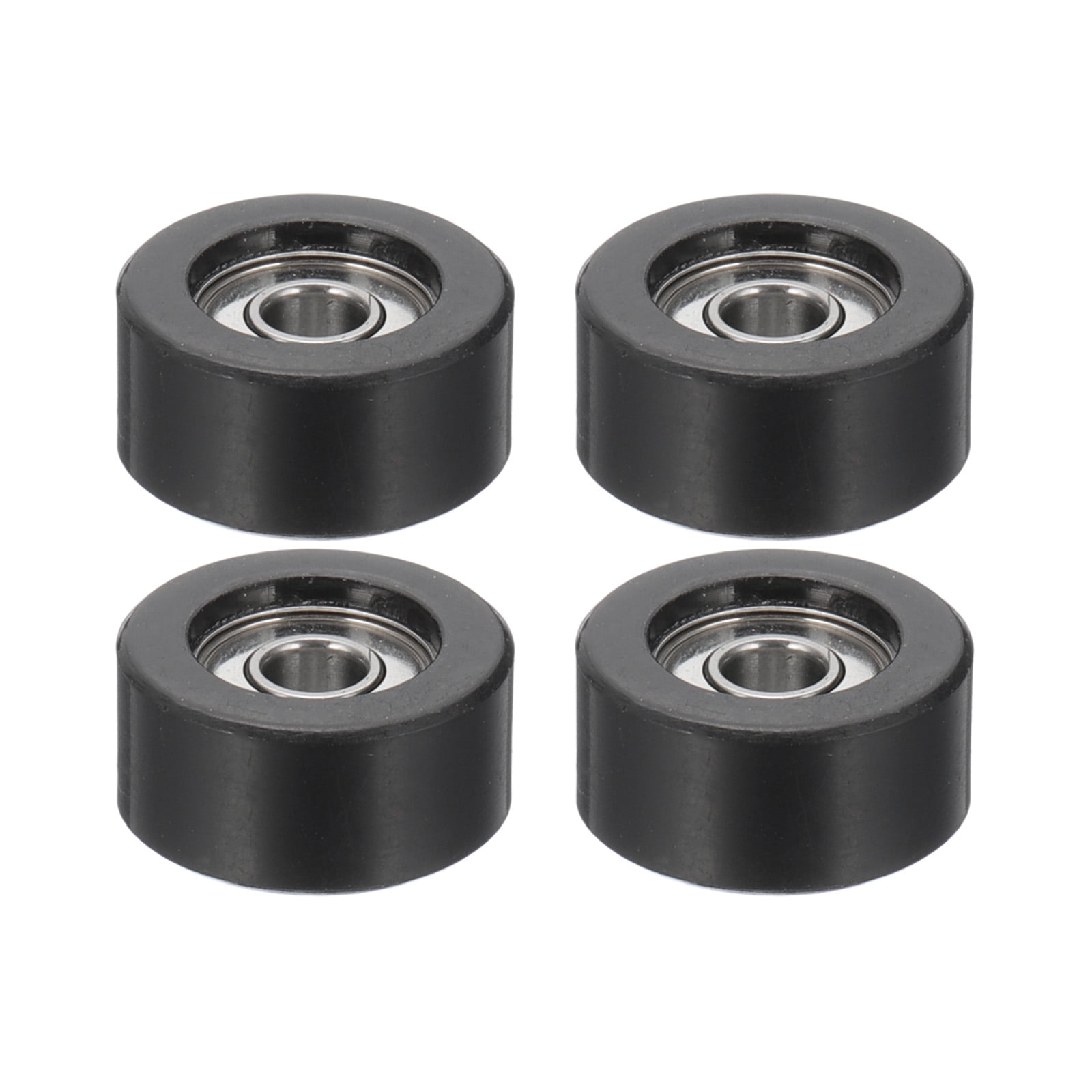 Uxcell Roller Idler Bearing Pulley, 3 x 12 x 6mm Plastic Sliding ...